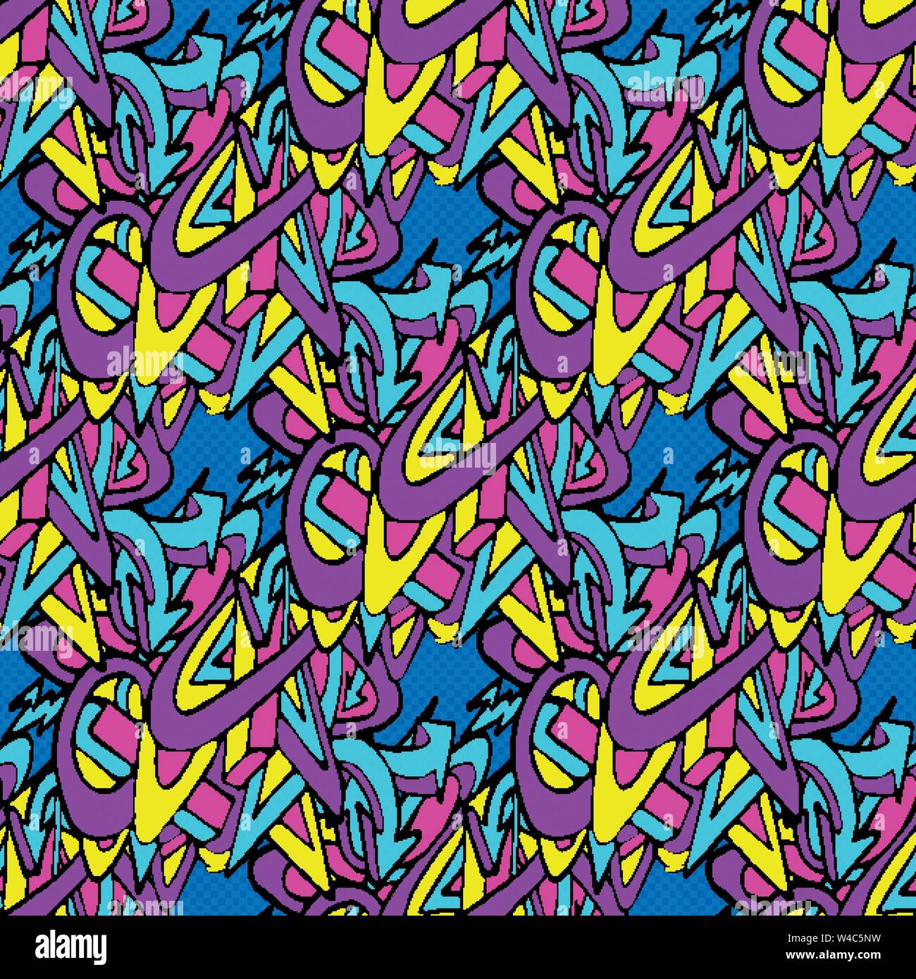 colored graffiti seamless texture Stock Vector Image & Art - Alamy