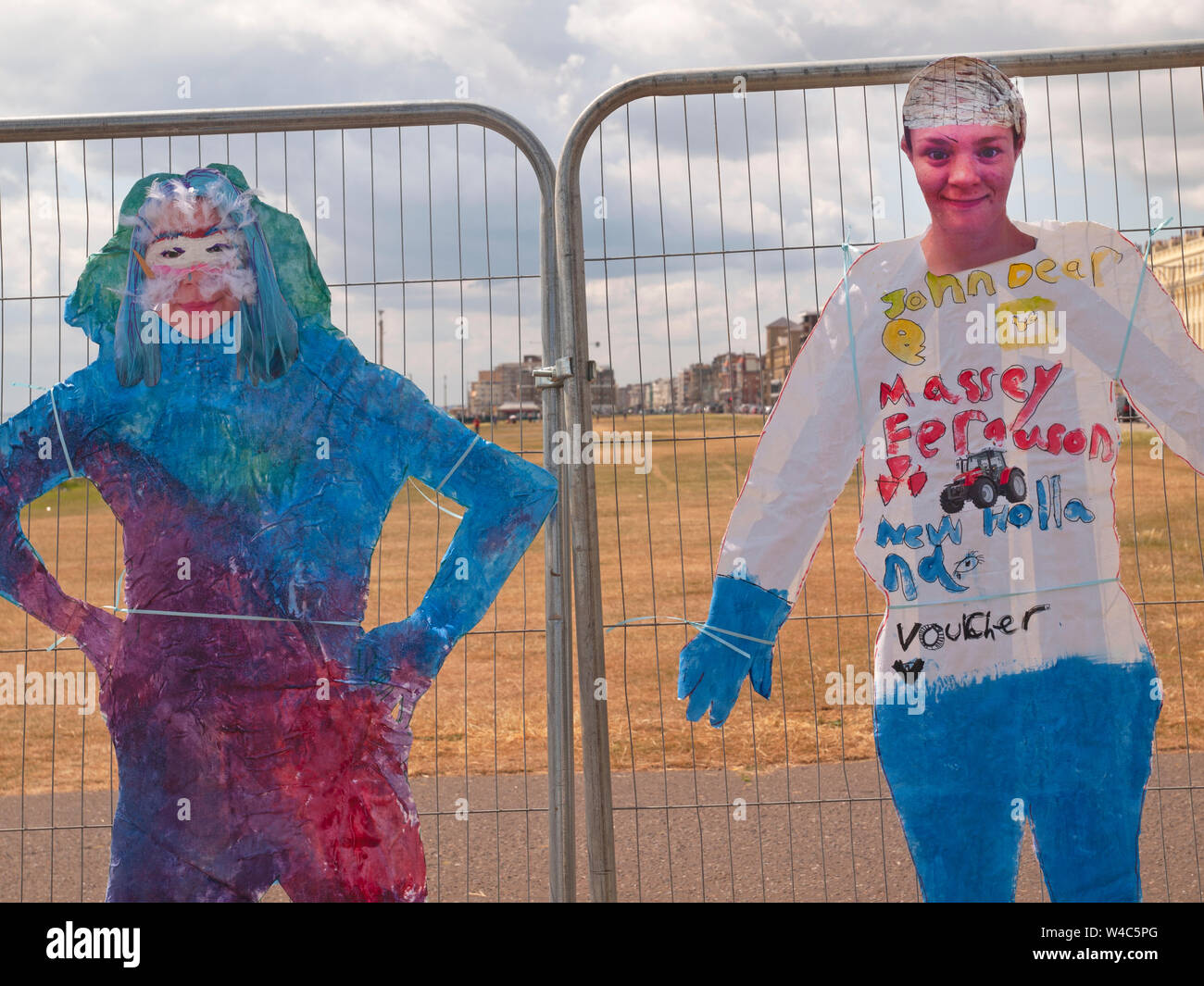 Self portraits created by young people with learning difficulties Stock ...