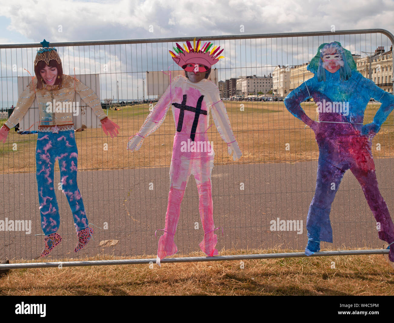 Self portraits created by young people with learning difficulties Stock ...