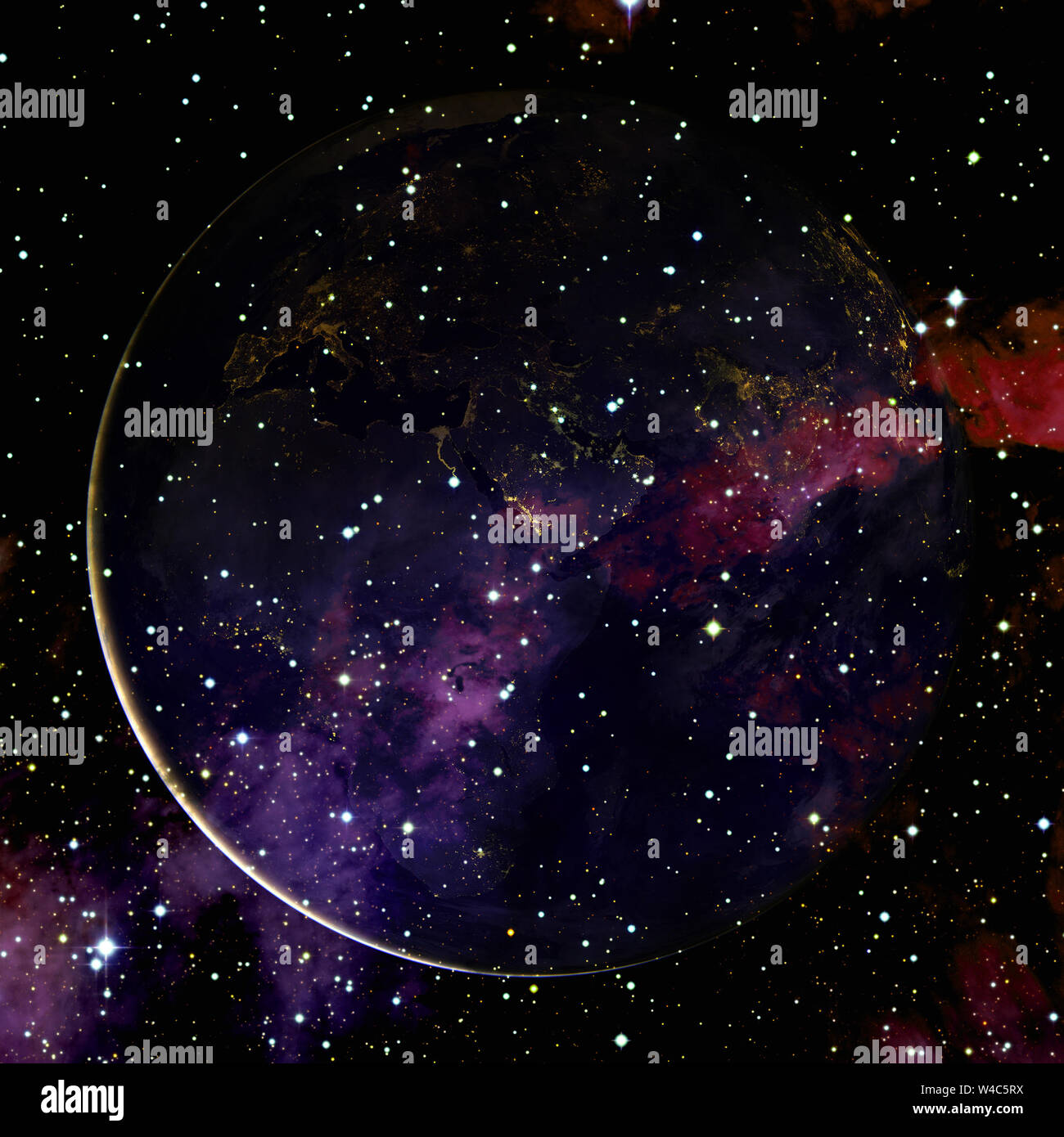 Earth. Space art. Elements of this image furnished by NASA Stock Photo ...