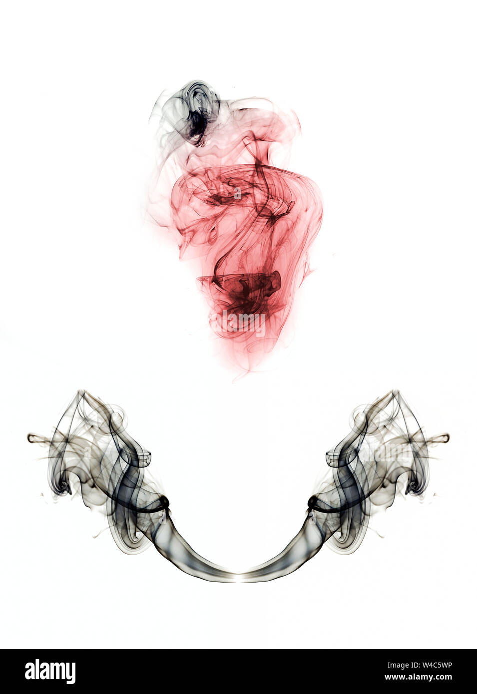 Forms and patterns generated from smoke Stock Photo - Alamy