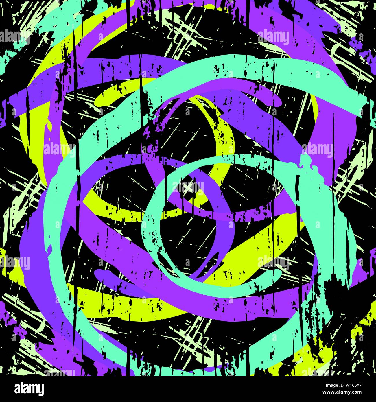 graffiti colored geometrical objects vector illustration Stock Vector ...