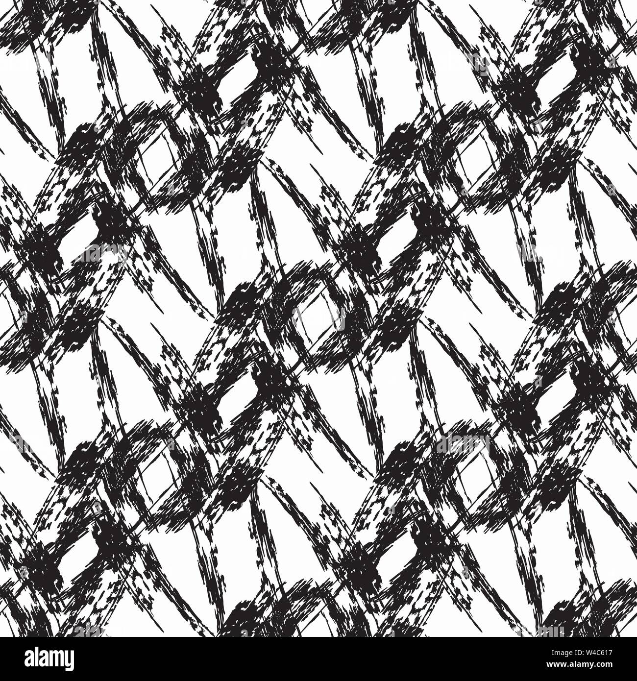 monochrome vintage seamless pattern vector illustration Stock Vector ...