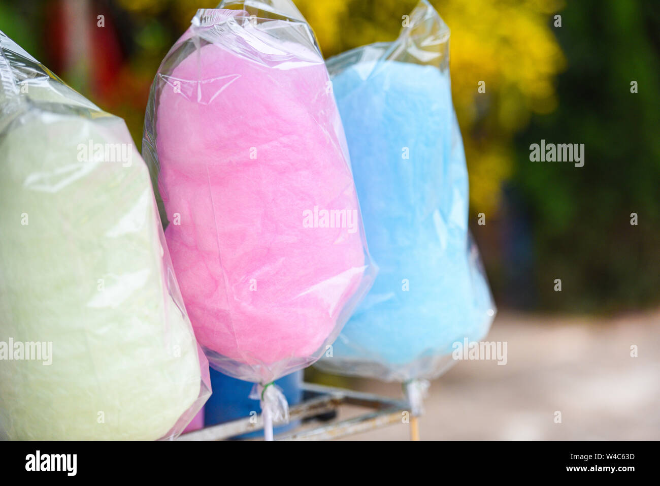 Cotton candy colorful rainbow sweet sugar colors Stock Photo - Alamy