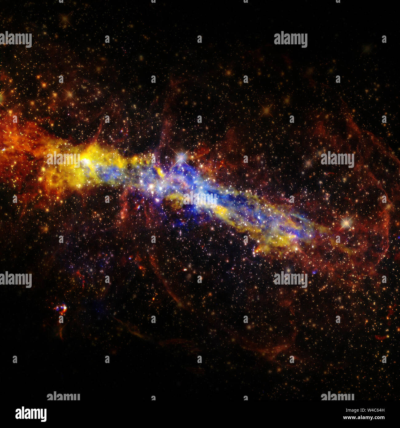 Nebula in outer space. Gas and dust clouds. Elements of this image ...