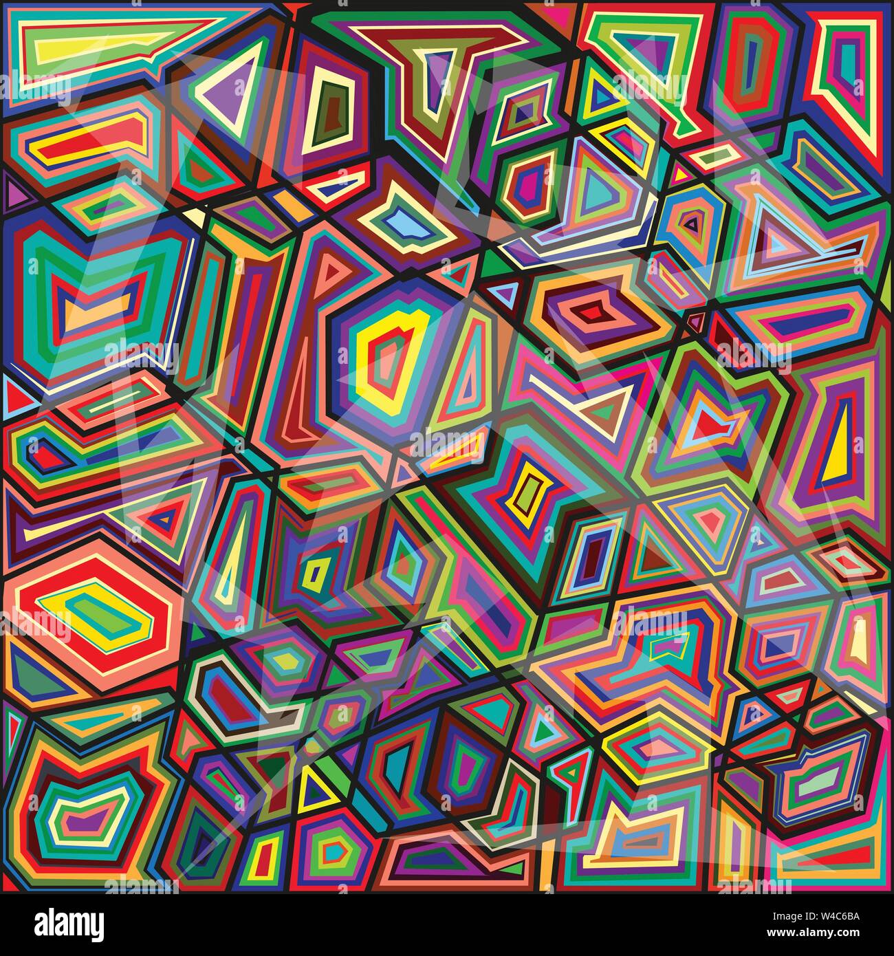 Seamless texture stained glass window Stock Vector Images - Alamy