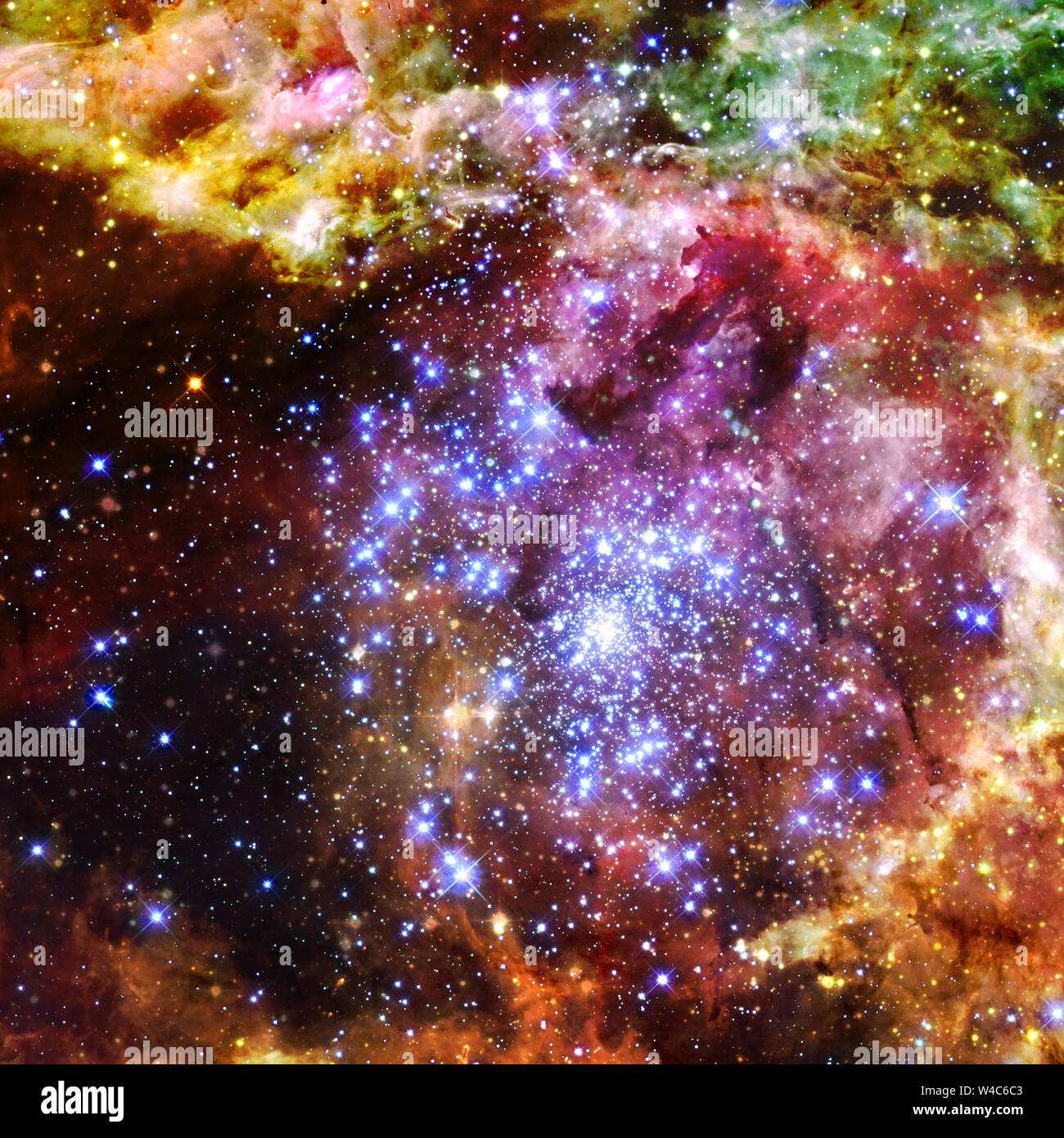 Nebula an interstellar cloud of stars dust. Deep space image. Elements ...