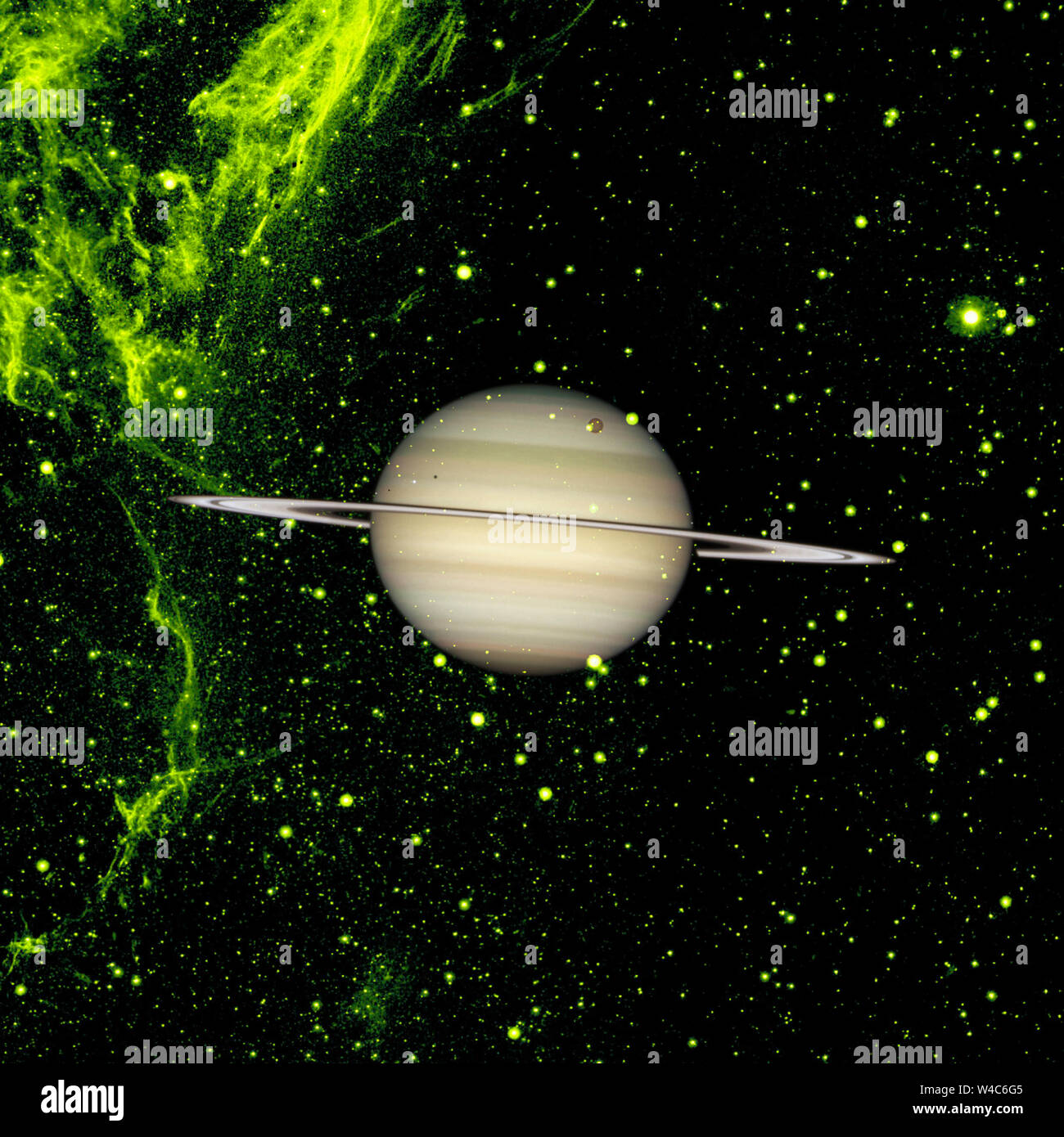 Saturn - planet of the Solar system. Science wallpaper. Elements of ...