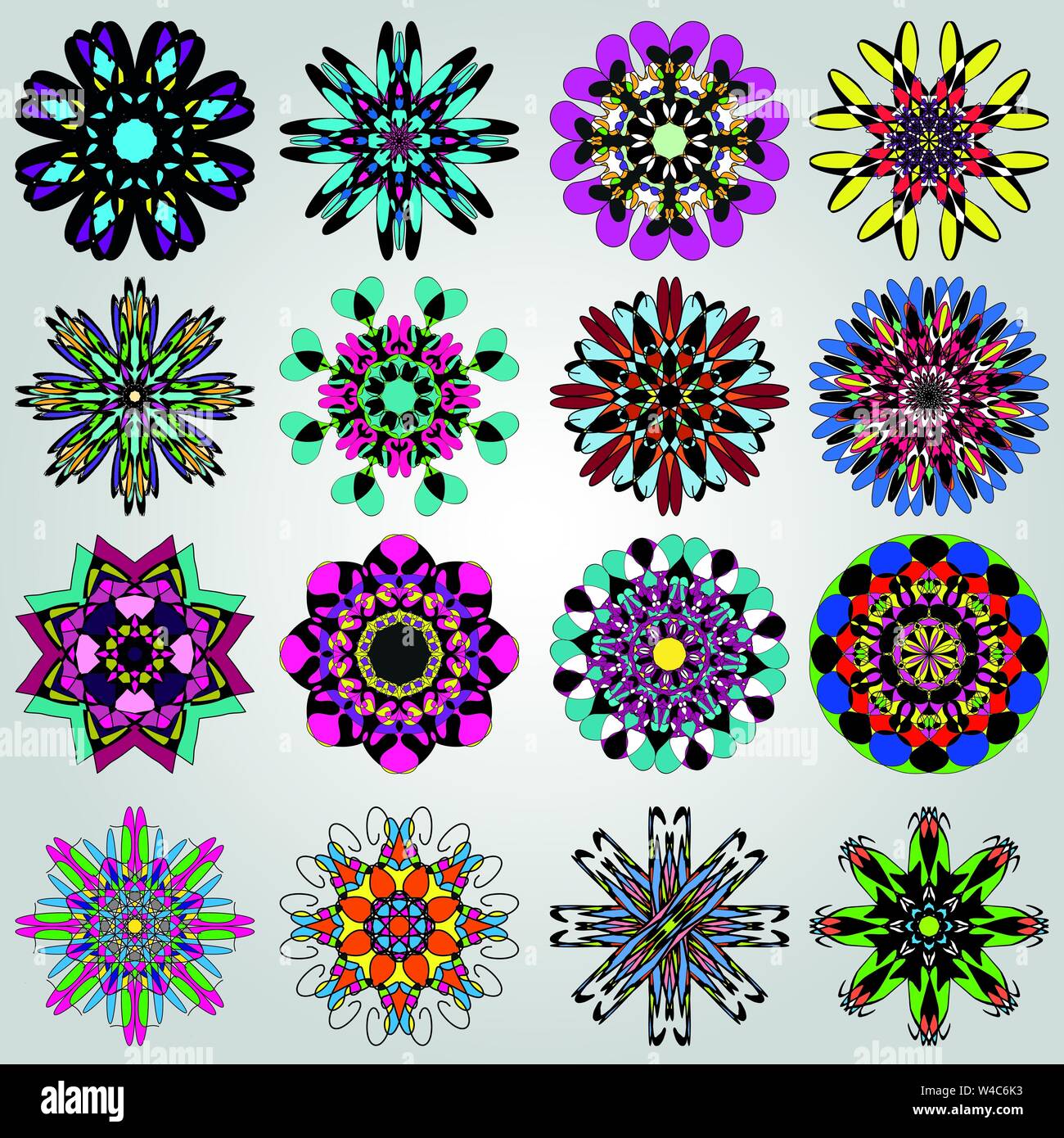 Mandala icons Stock Vector Images - Alamy