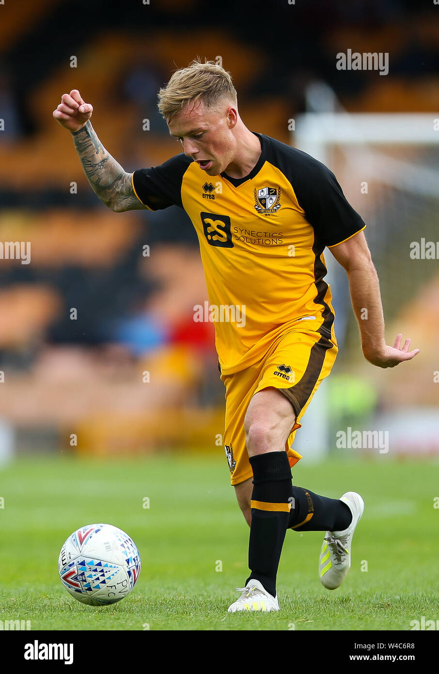 Port vales tom during pre friendly at vale park hi-res stock ...
