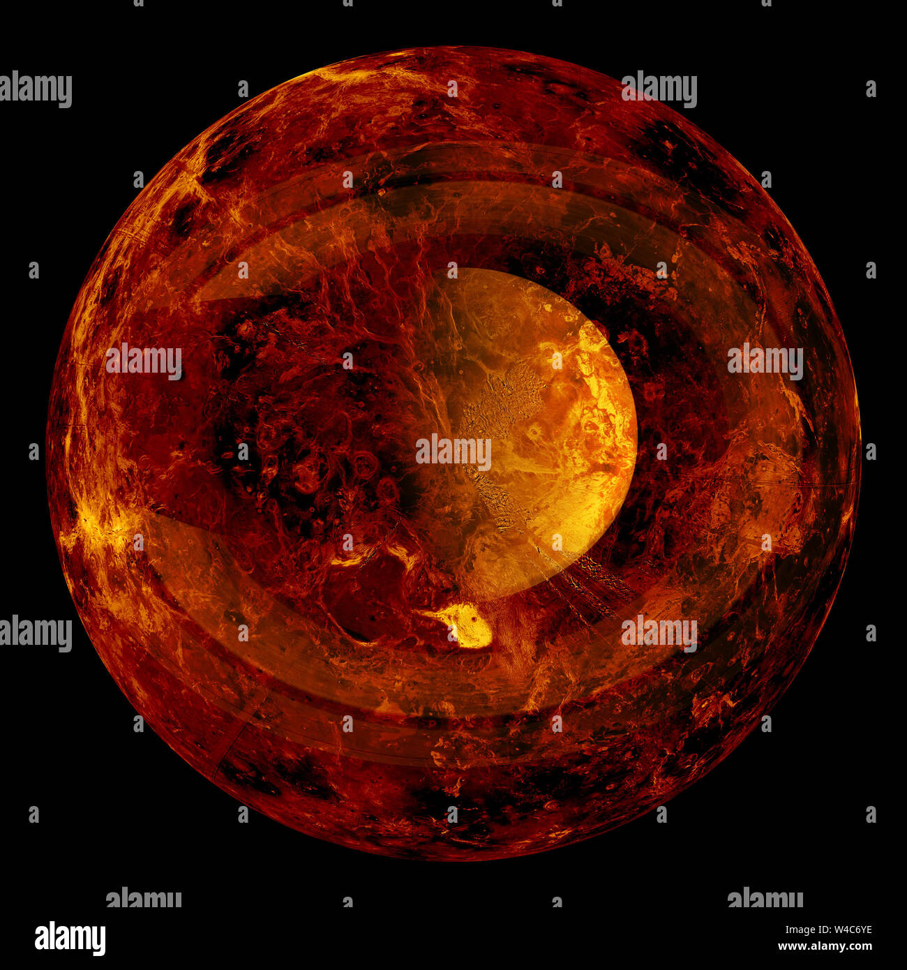 Planet Venus. Cosmos art. Elements of this image furnished by NASA ...