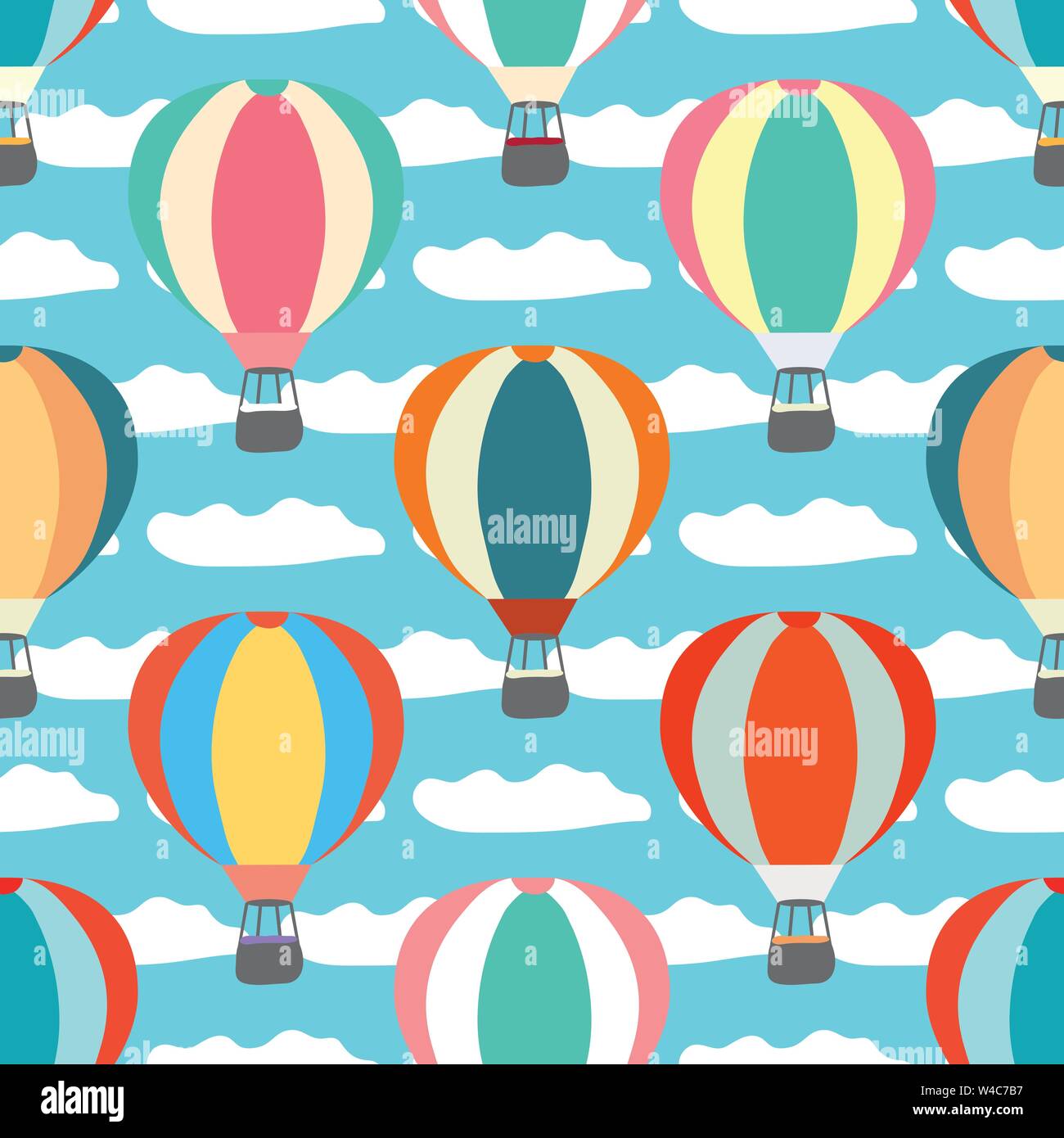 Repeating pattern of clouds Stock Vector Images - Alamy