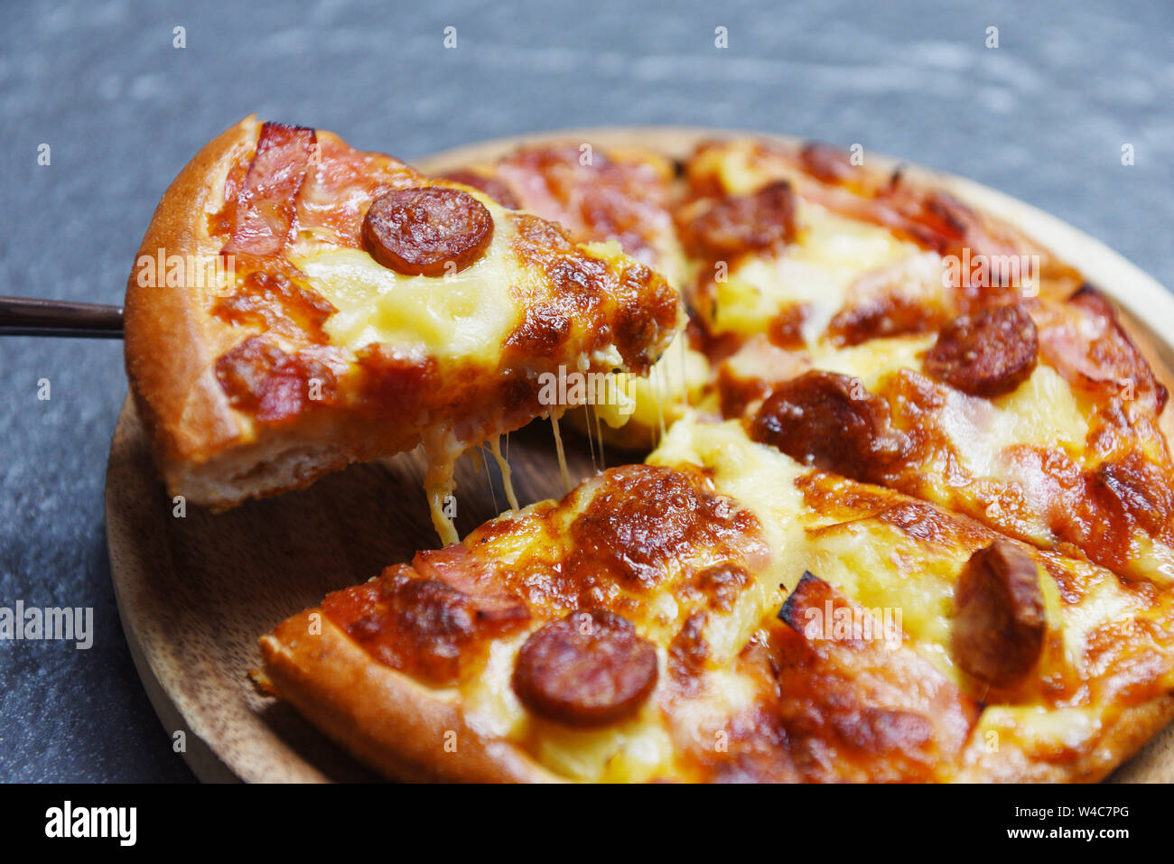 Traditional Italian Pizza Slice