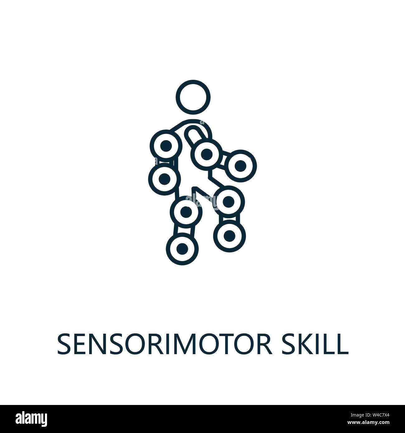 Sensorimotor Skill thin line icon. Creative simple design from ...
