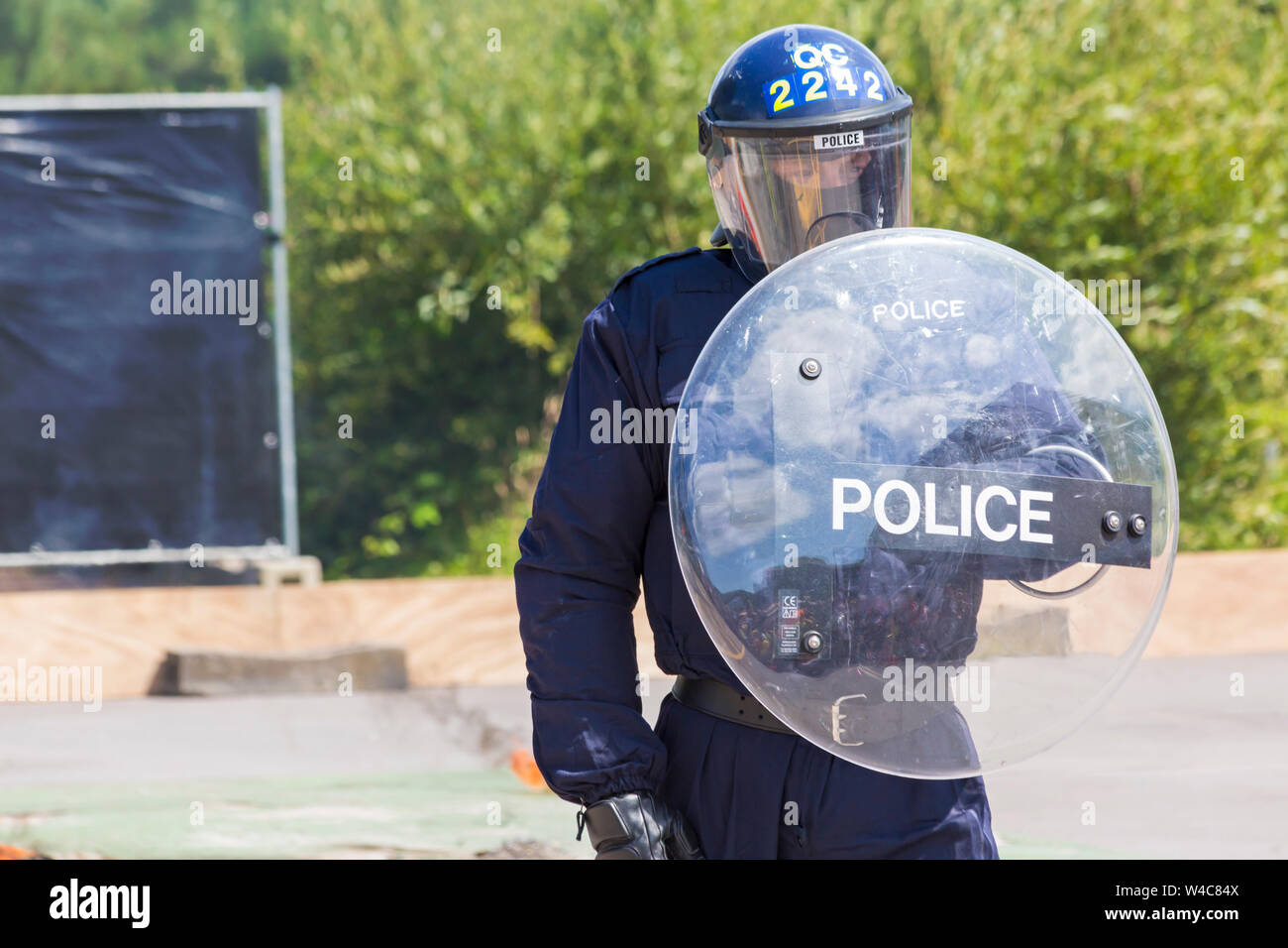 Police Public Order Unit carrying out displays at Dorset Police Open ...