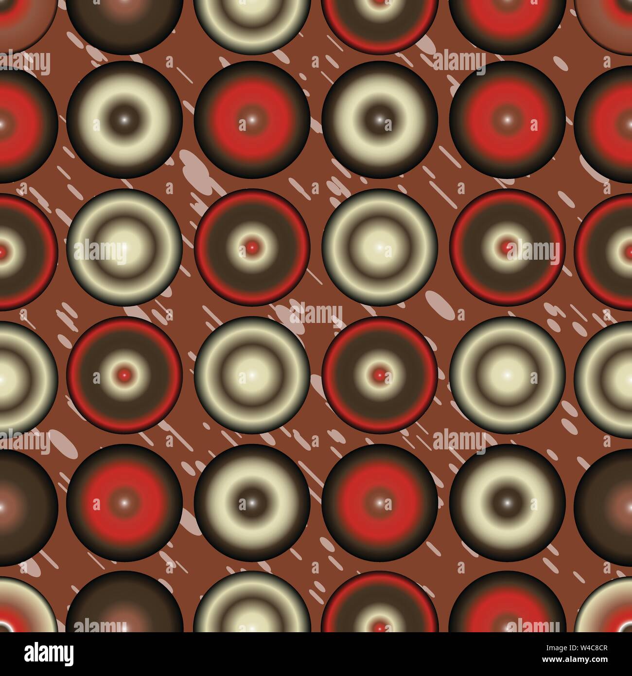 retro circles pattern Stock Vector Image & Art - Alamy