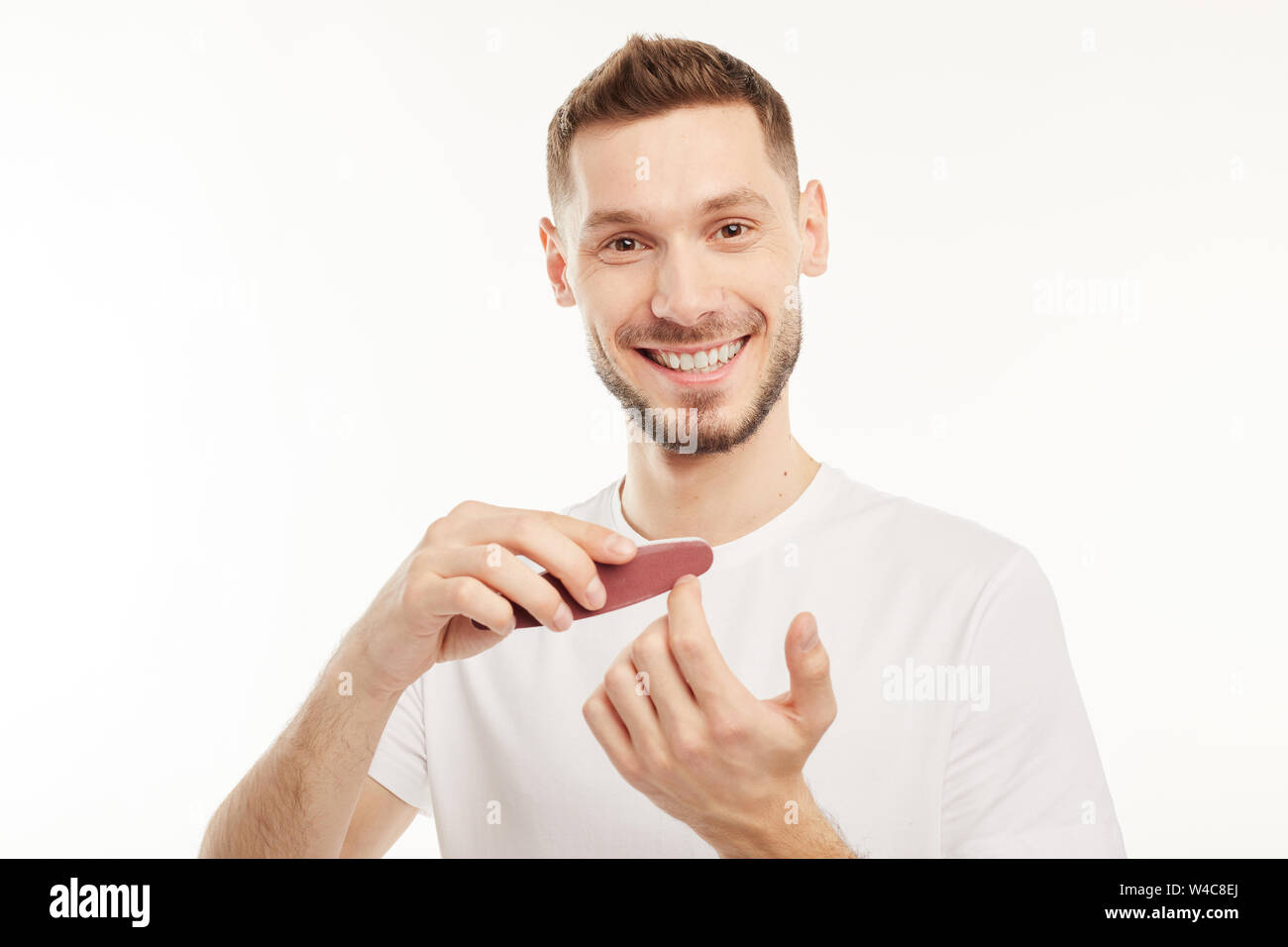 Man with nail polish hi-res stock photography and images - Alamy