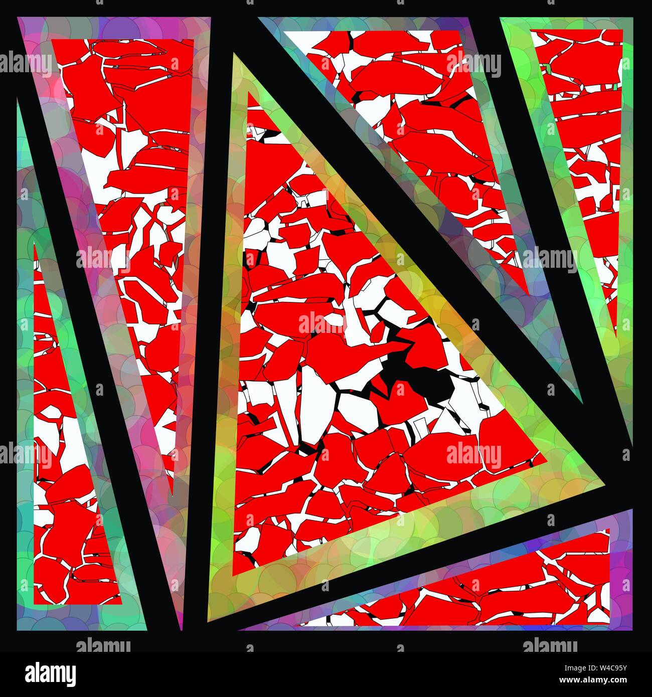 polygons beautiful bright geometric background vector illustration ...