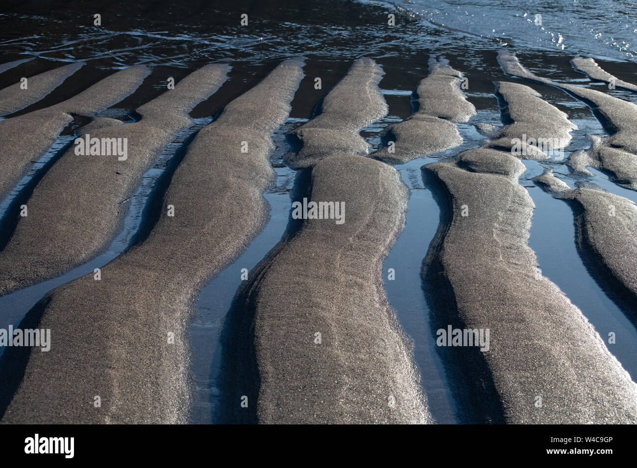 Ripples in wet sand hi-res stock photography and images - Alamy