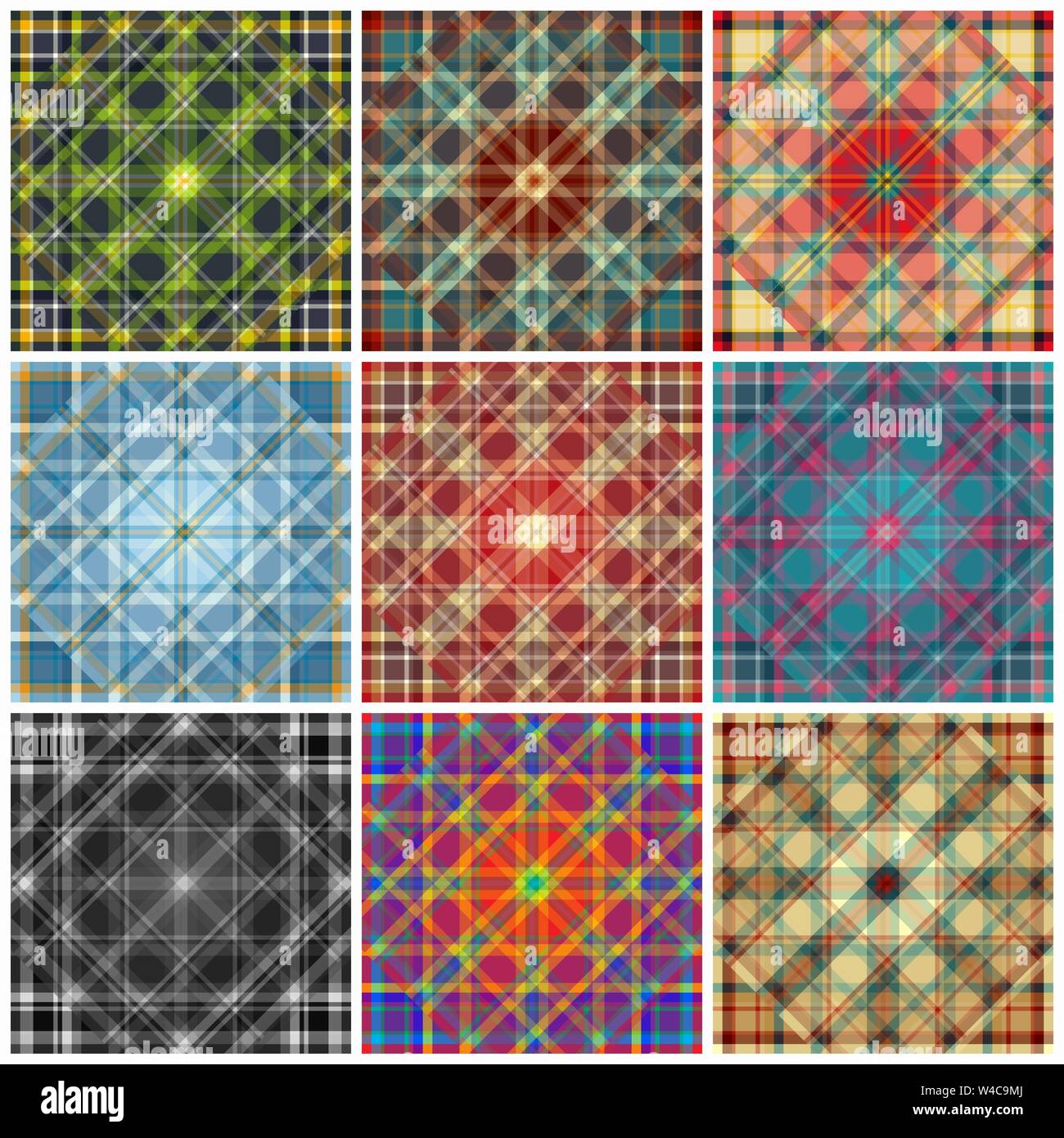 colored geometric lines background collection of vector illustration ...