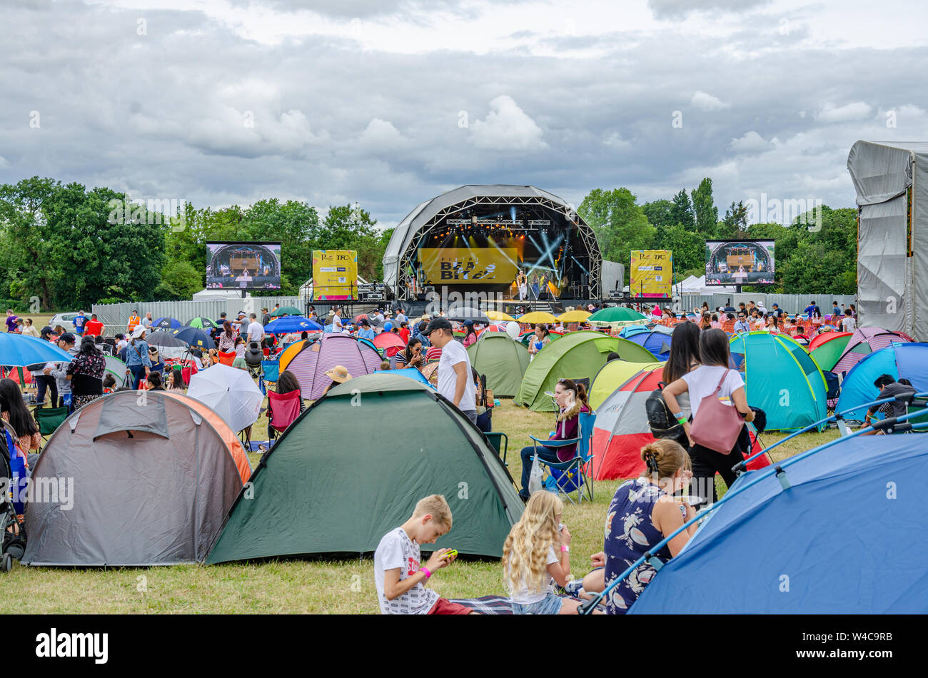 London, UK - July 21st 2019: The Barrio Fiesta 2019 took place on Apps ...