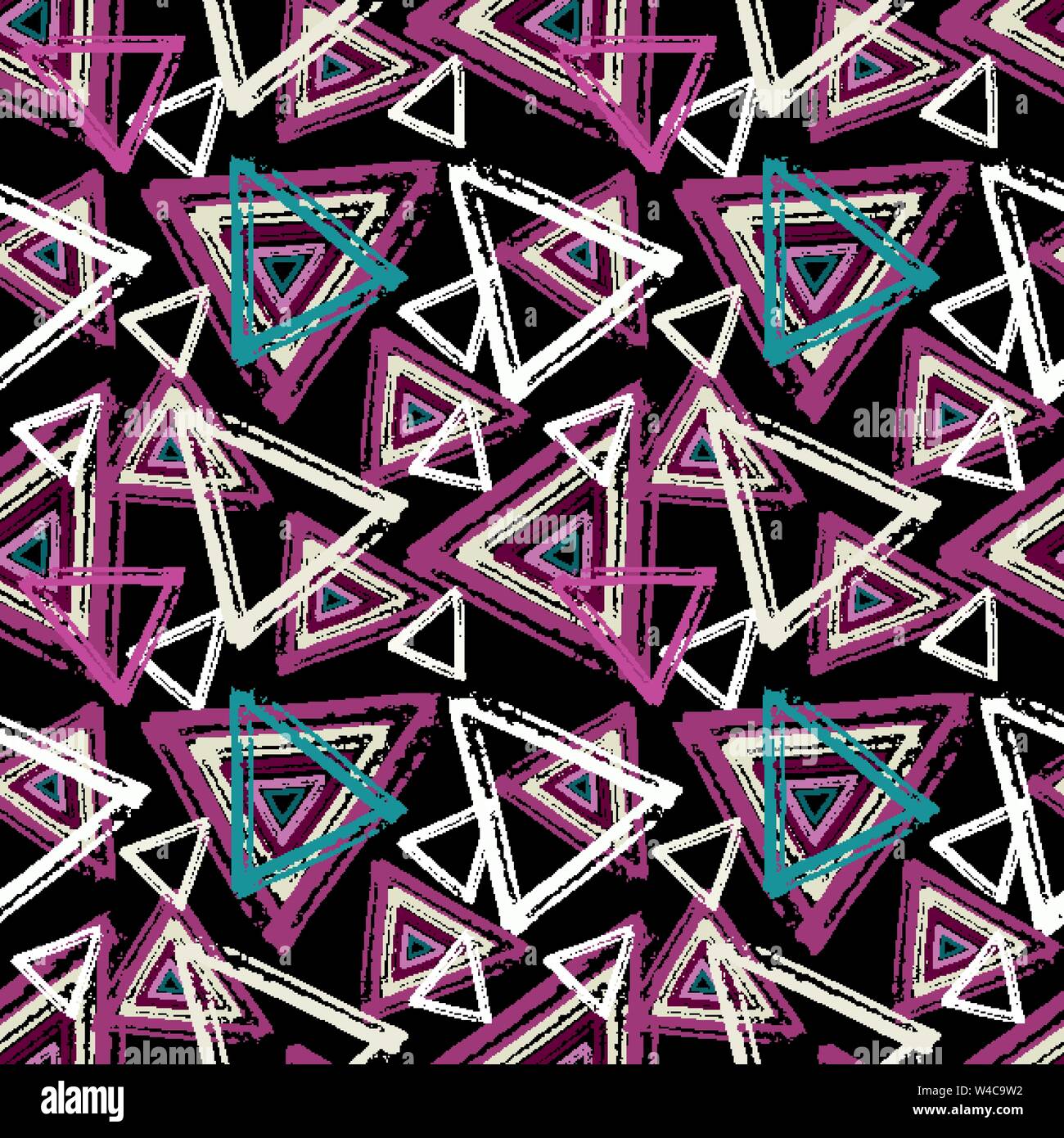 Graffiti small psychedelic seamless pattern vector illustration Stock ...