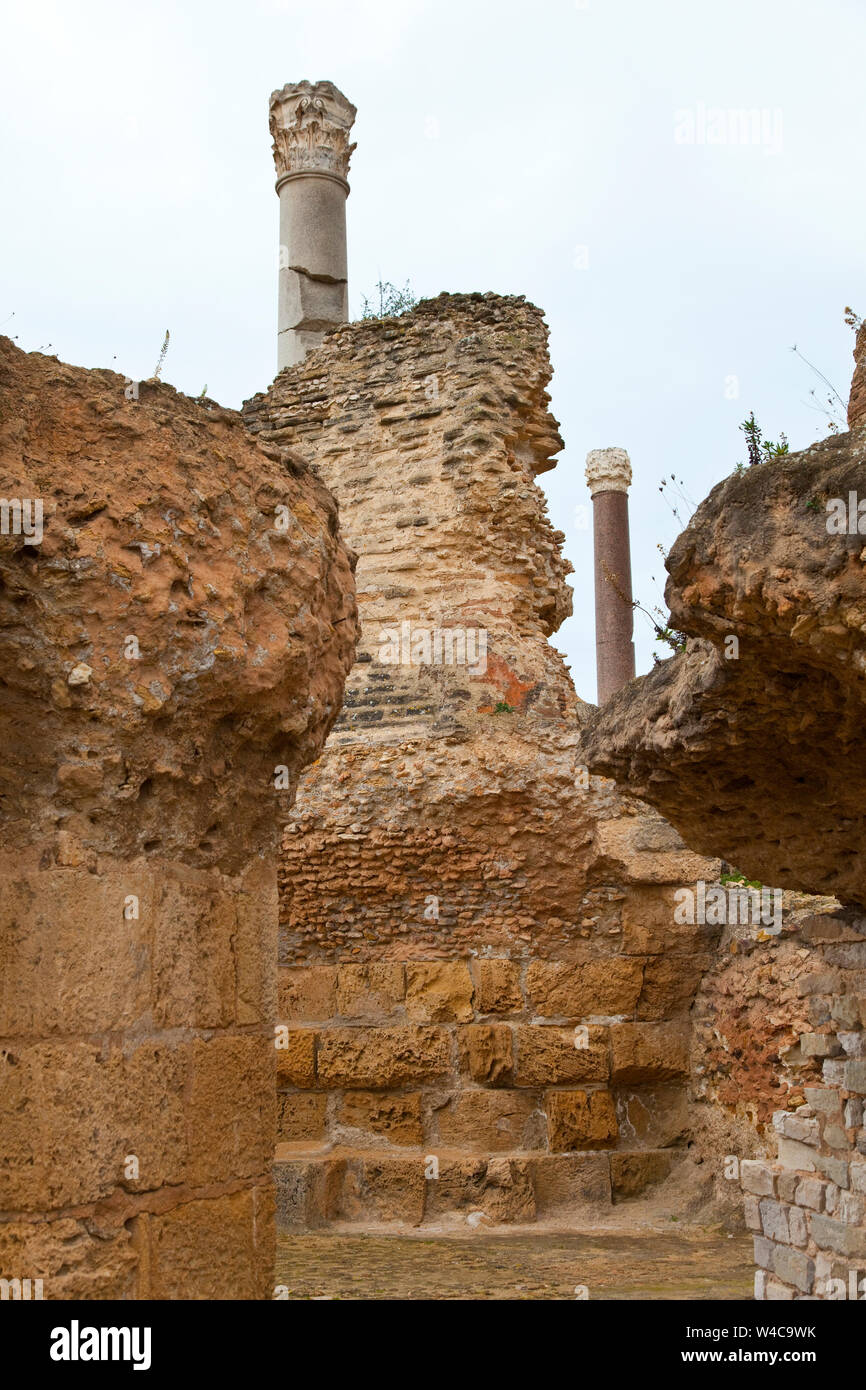Termas de Antonino, Cartago, Tunez, Africa Stock Photo - Alamy