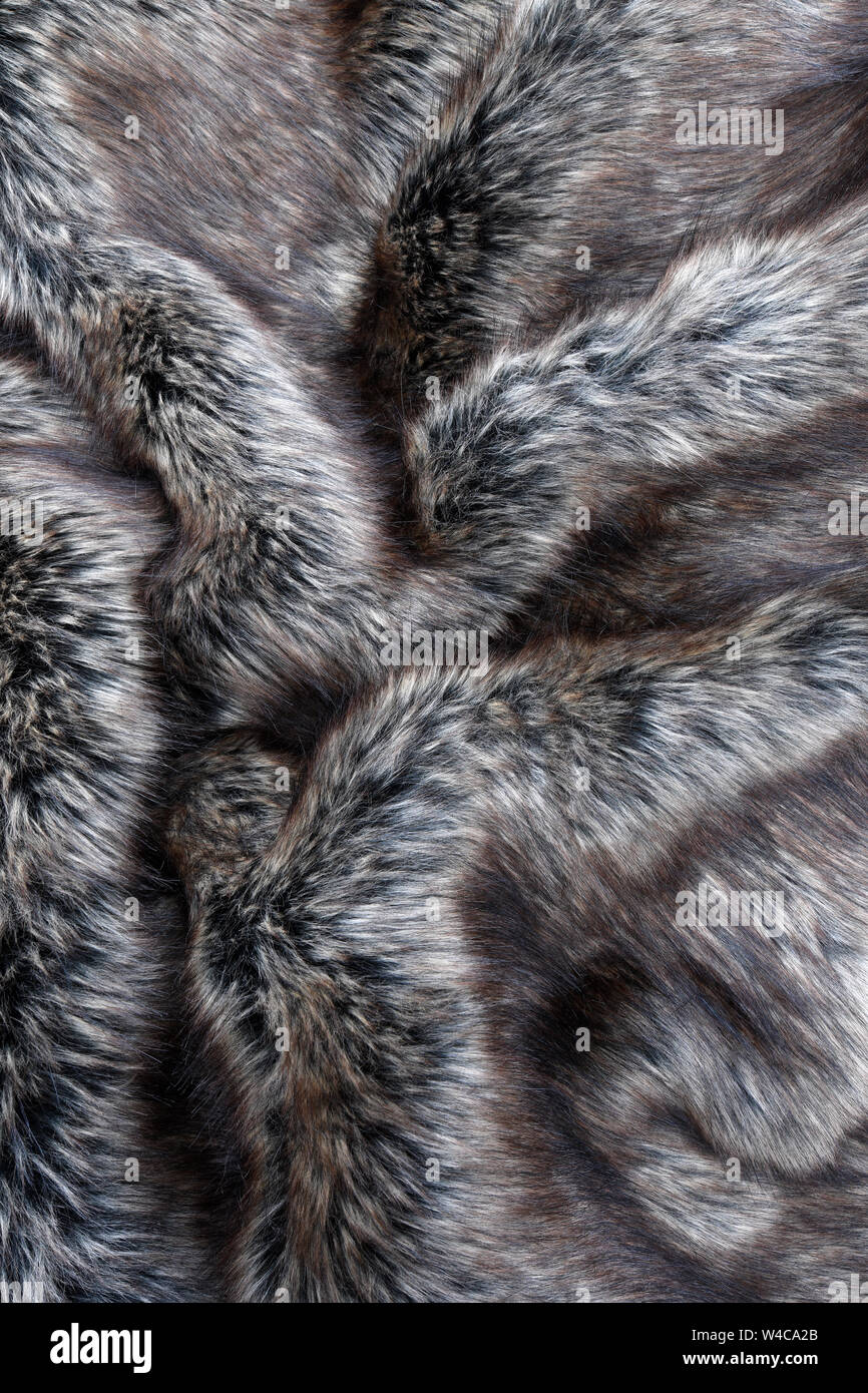 Wolf fake fur texture background Stock Photo - Alamy