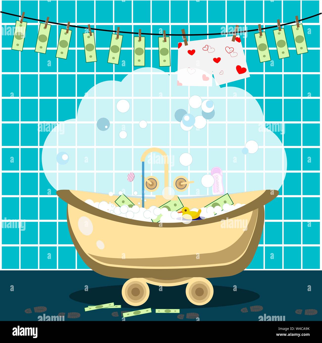 Money laundering cartoon hi-res stock photography and images - Alamy