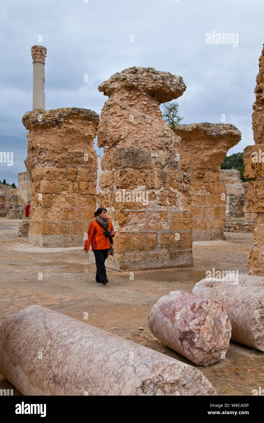 Termas de Antonino, Cartago, Tunez, Africa Stock Photo - Alamy