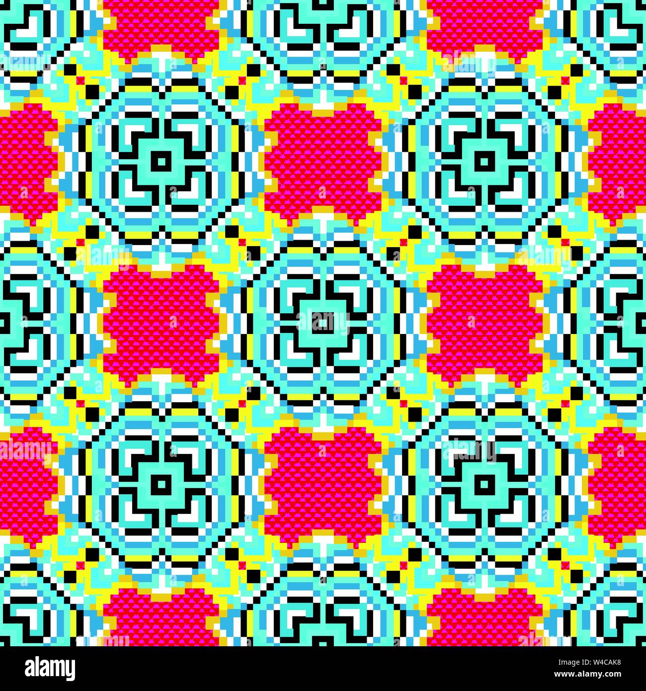 Vector colorful pixels hi-res stock photography and images - Alamy