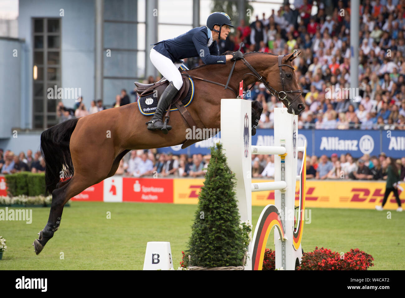 Henrik von ECKERMANN, SWE, on Toveks Mary Lou, Action, Mercedes-Benz Nations Cup, Team Jumping ...