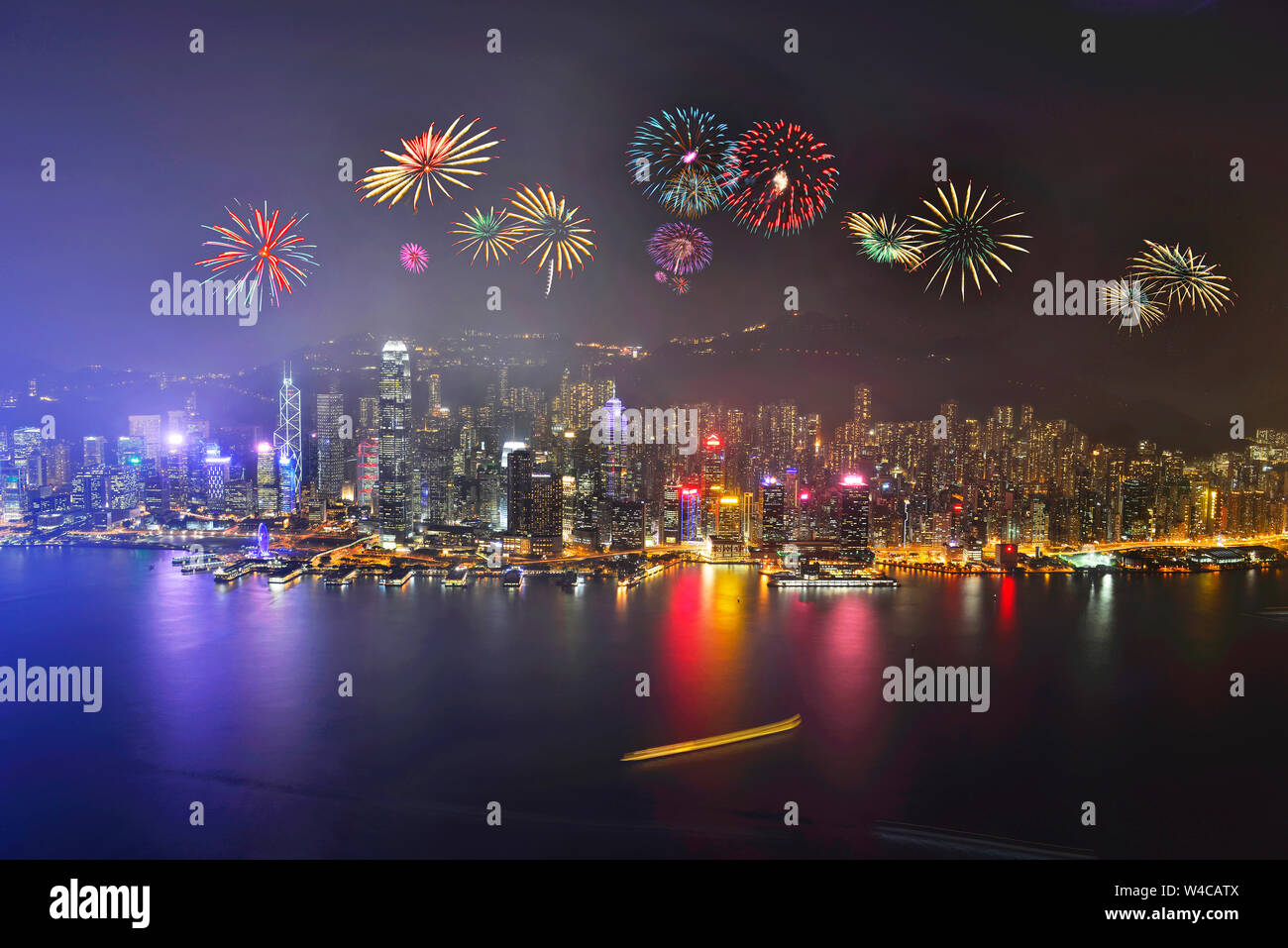 Victoria Harbour Night KOWLOON, HONG KONG March 14, 2019 Night View