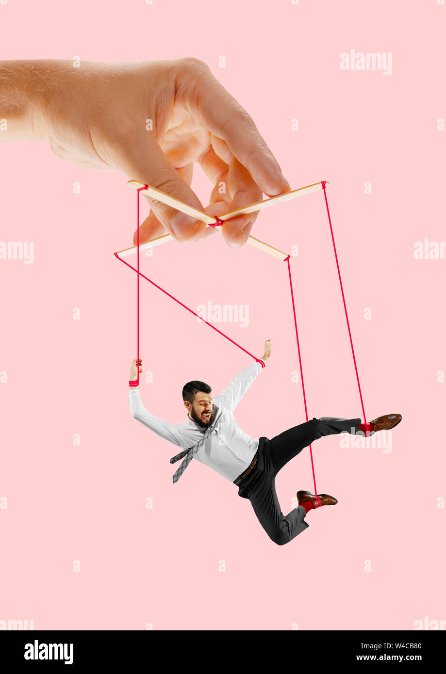 Man playing puppets hi-res stock photography and images - Alamy