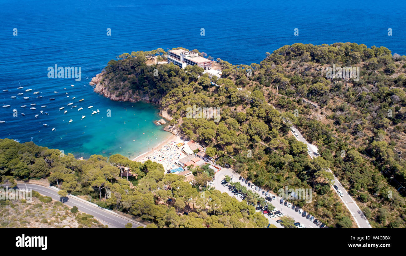 Aerial view of fornells bay hi-res stock photography and images - Alamy