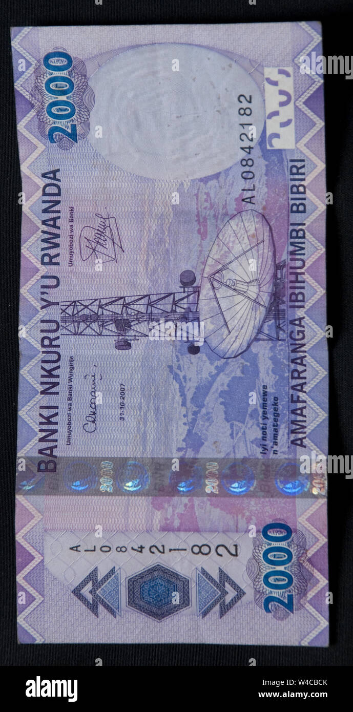 Rwandan currency coin and note Stock Photo - Alamy