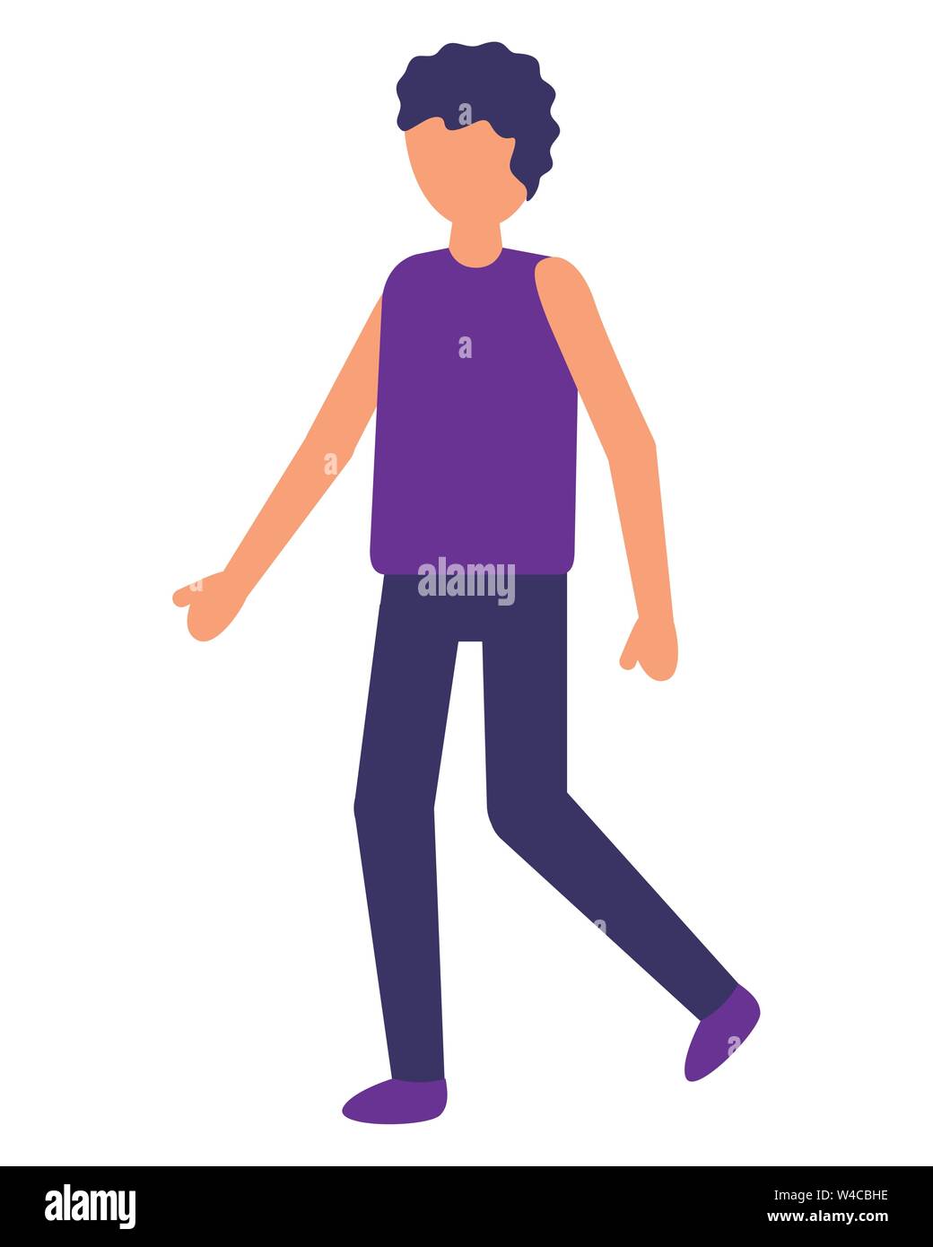 man character on white background Stock Vector Image & Art - Alamy