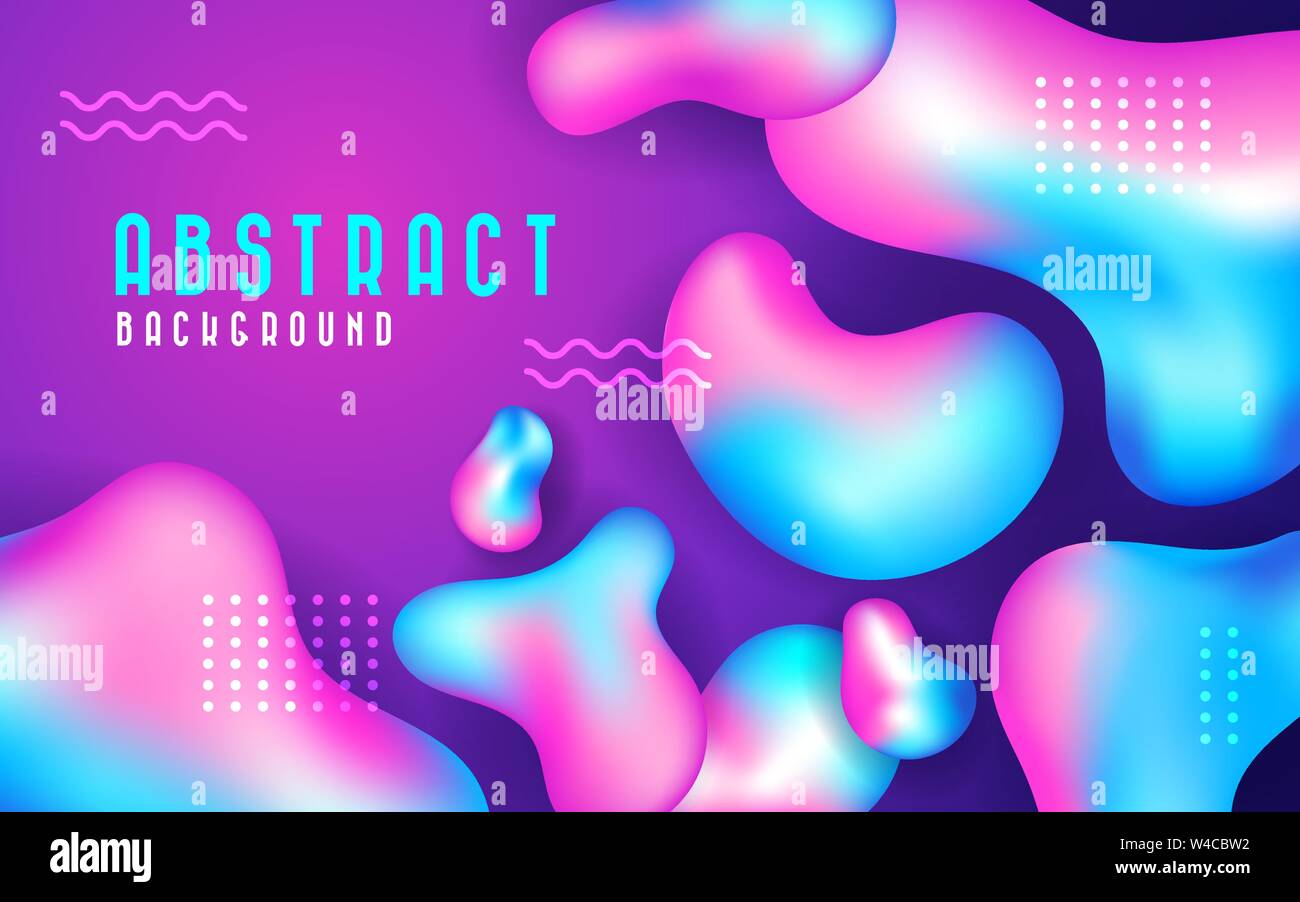 Abstract liquid banner background. Vector illustration Stock Vector ...