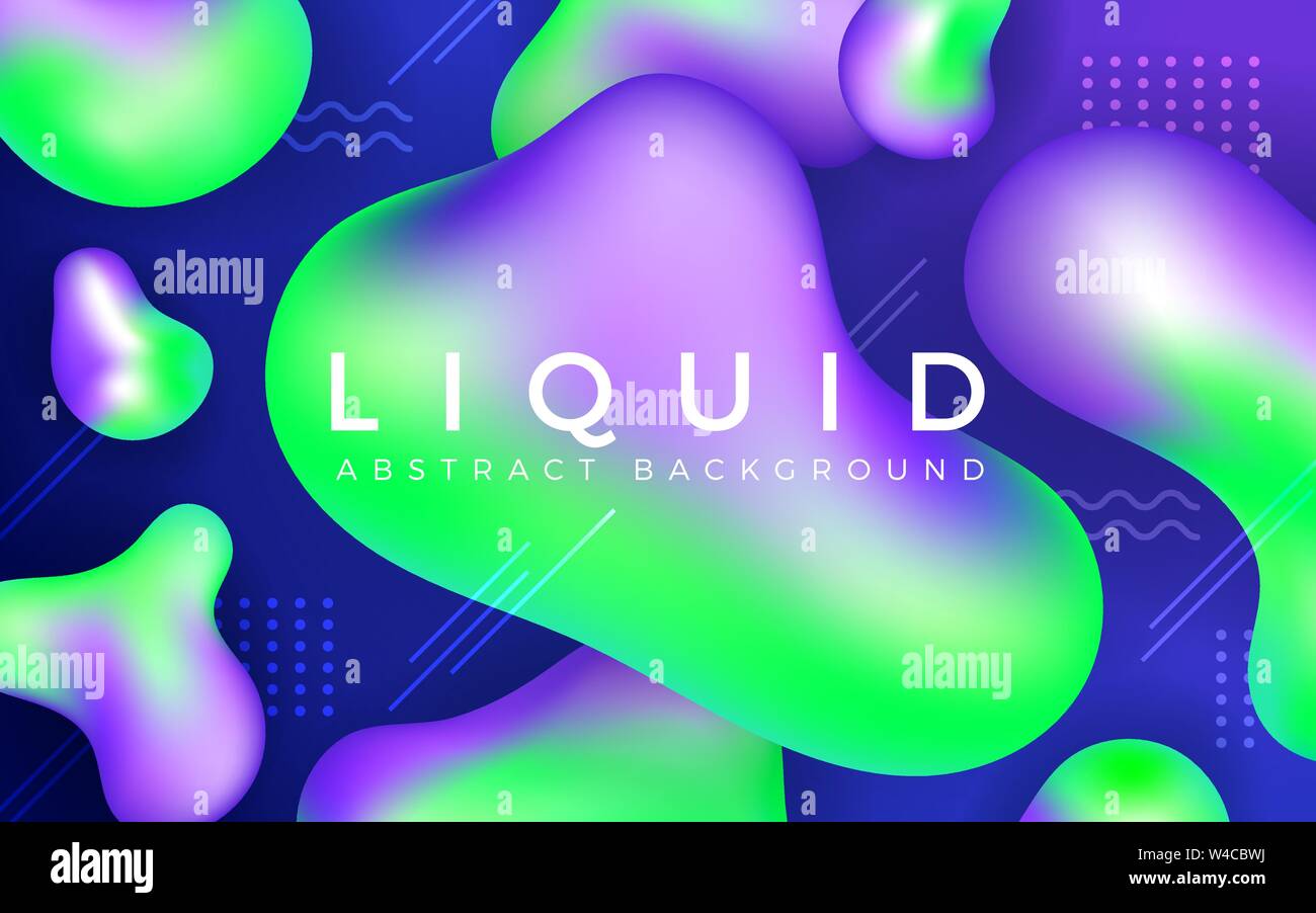 Abstract liquid banner background. Vector illustration Stock Vector ...