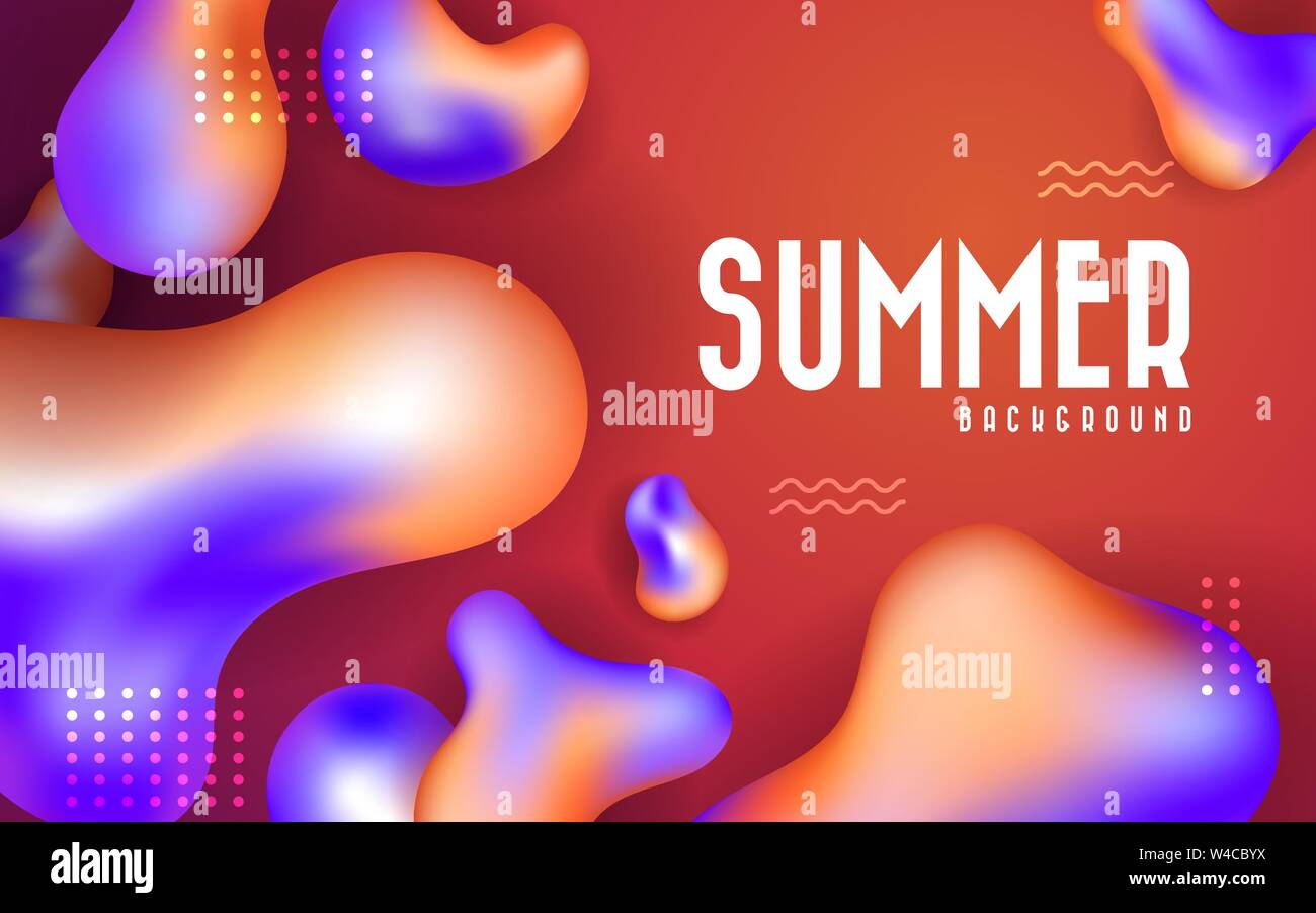 Abstract liquid banner background. Vector illustration Stock Vector ...