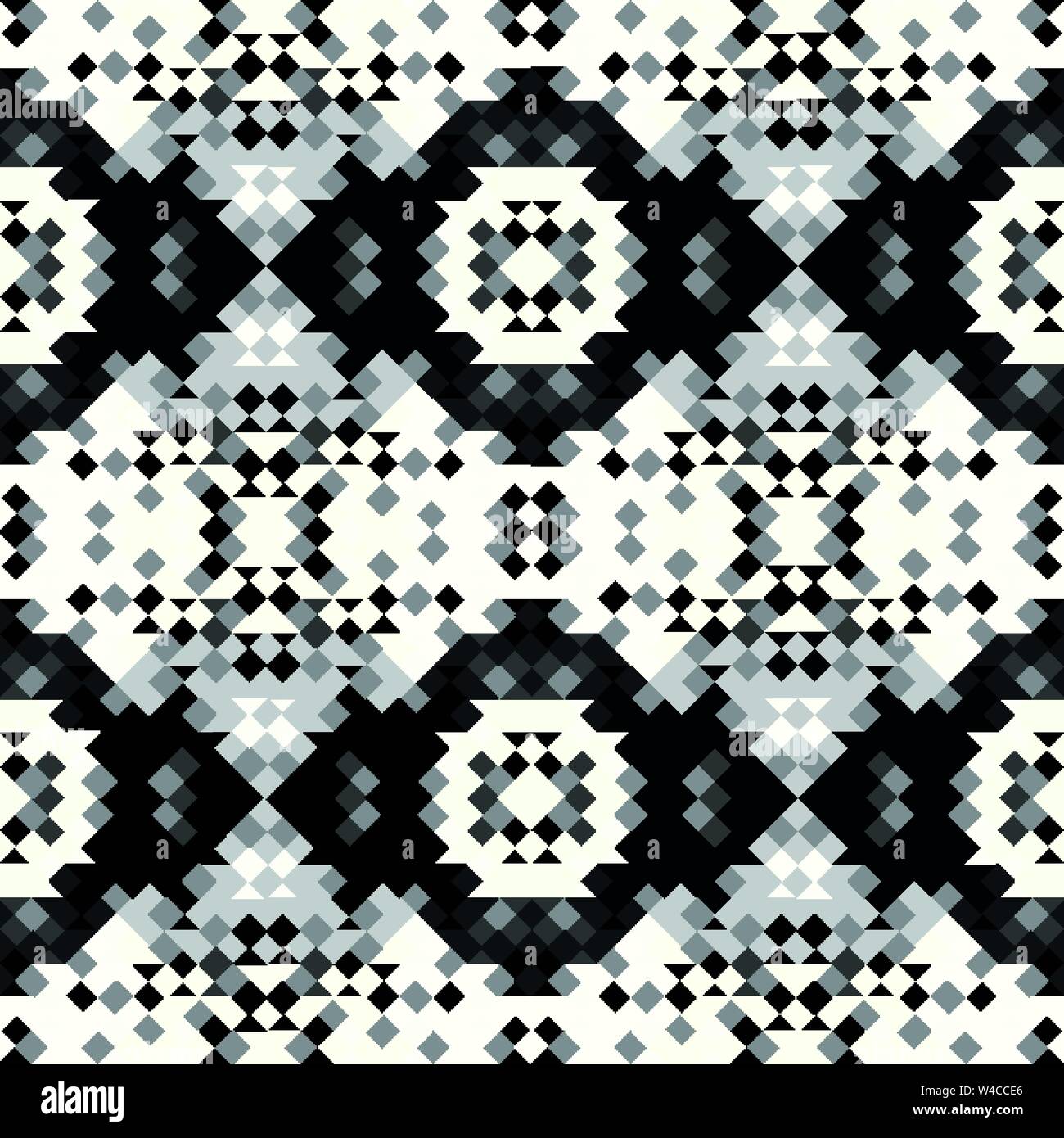 small pixel geometry seamless pattern Stock Vector Image & Art - Alamy