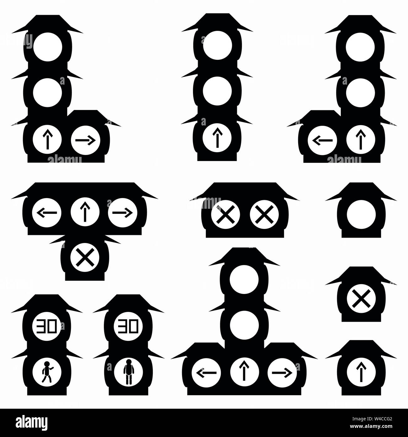 White led lights isolated Stock Vector Images - Alamy