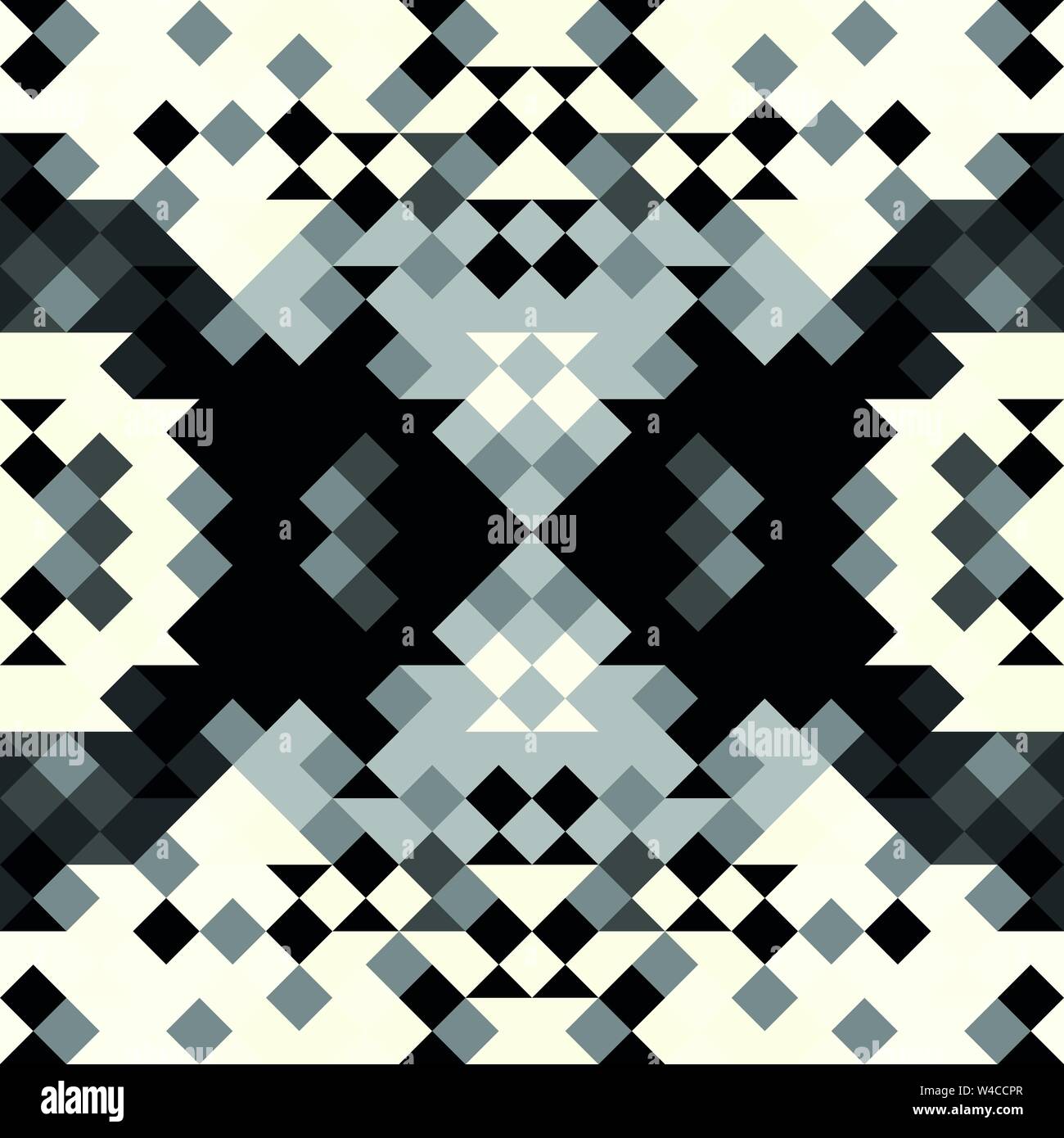 monochrome pixels are small geometric pattern Stock Vector Image & Art ...