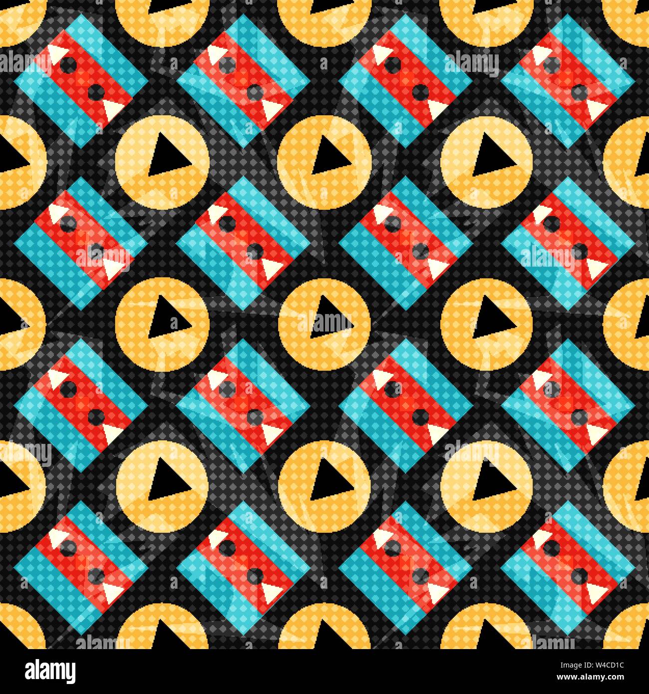 bright color abstract geometric background vector illustration Stock ...