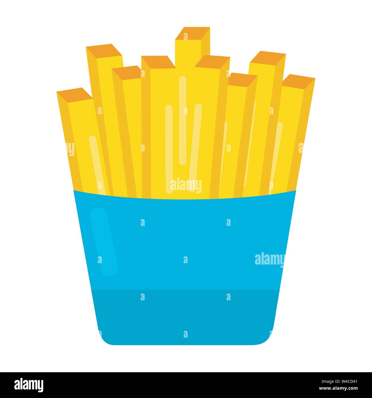 french fries on white background Stock Vector Image & Art - Alamy