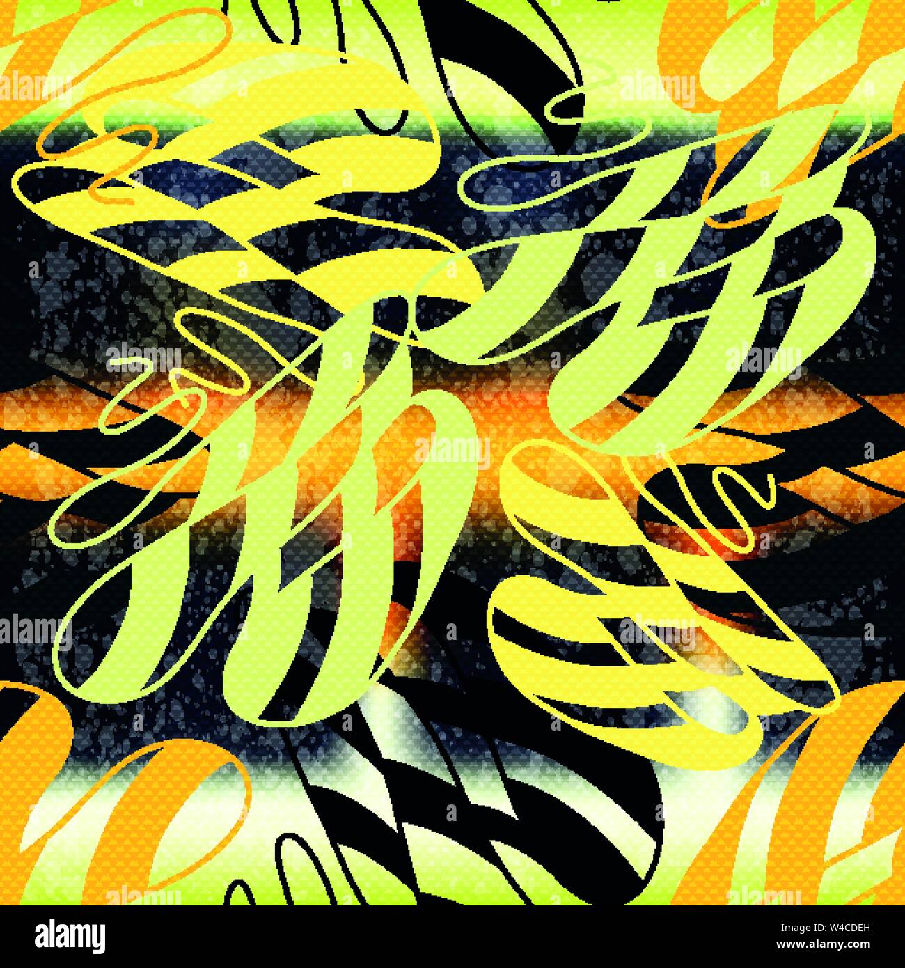 Mexican street art graffiti Stock Vector Images - Alamy