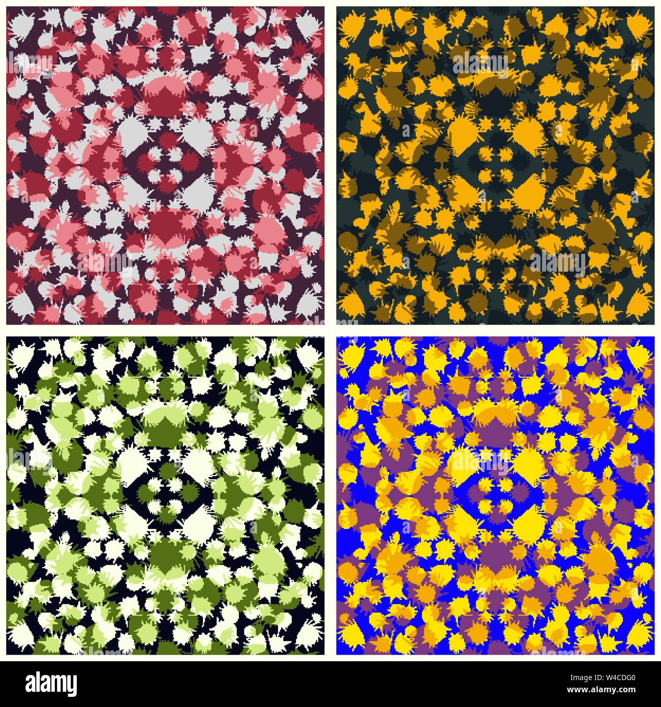 abstract collection of beautiful objects vector illustration background ...