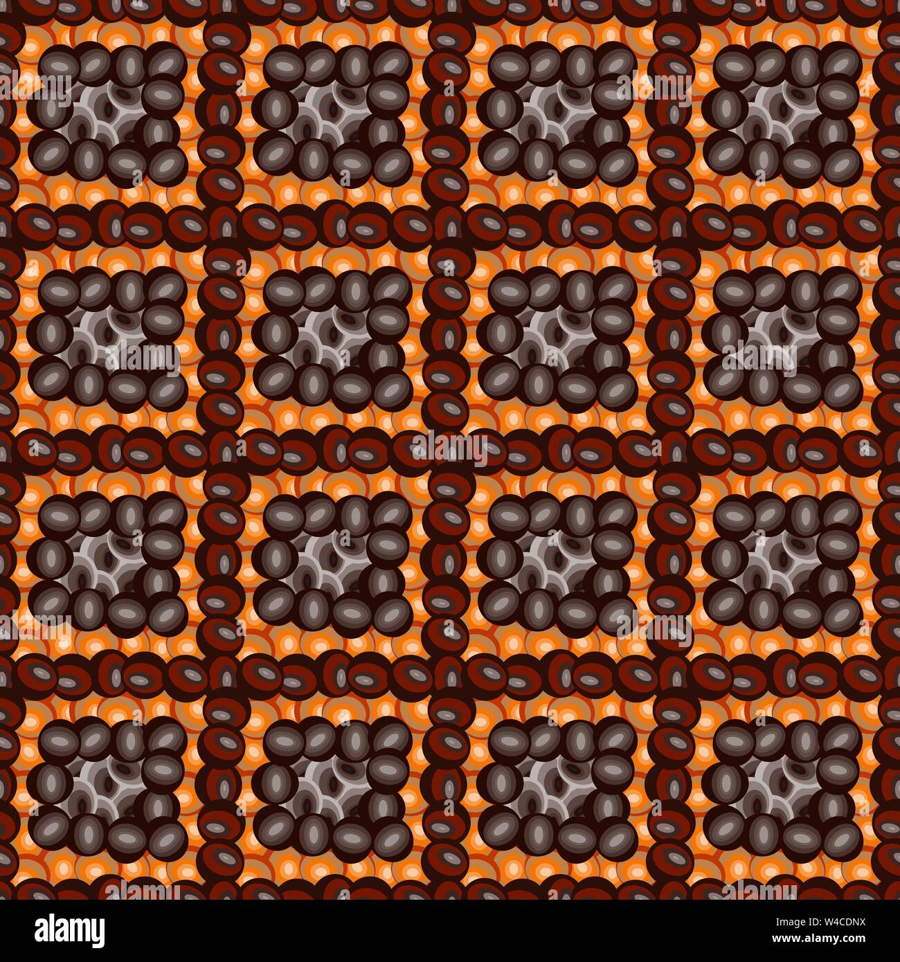 coffee beans abstract seamless pattern Stock Vector Image & Art - Alamy