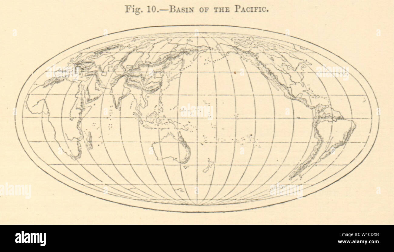 Pacific map 19th century hi-res stock photography and images - Alamy