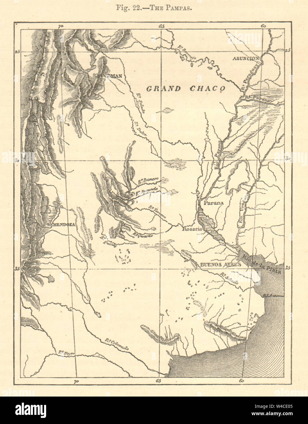 Pampas map hi-res stock photography and images - Alamy